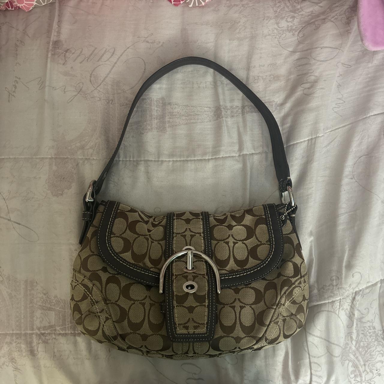 Authentic Coach small brown purse. Signature... | Depop