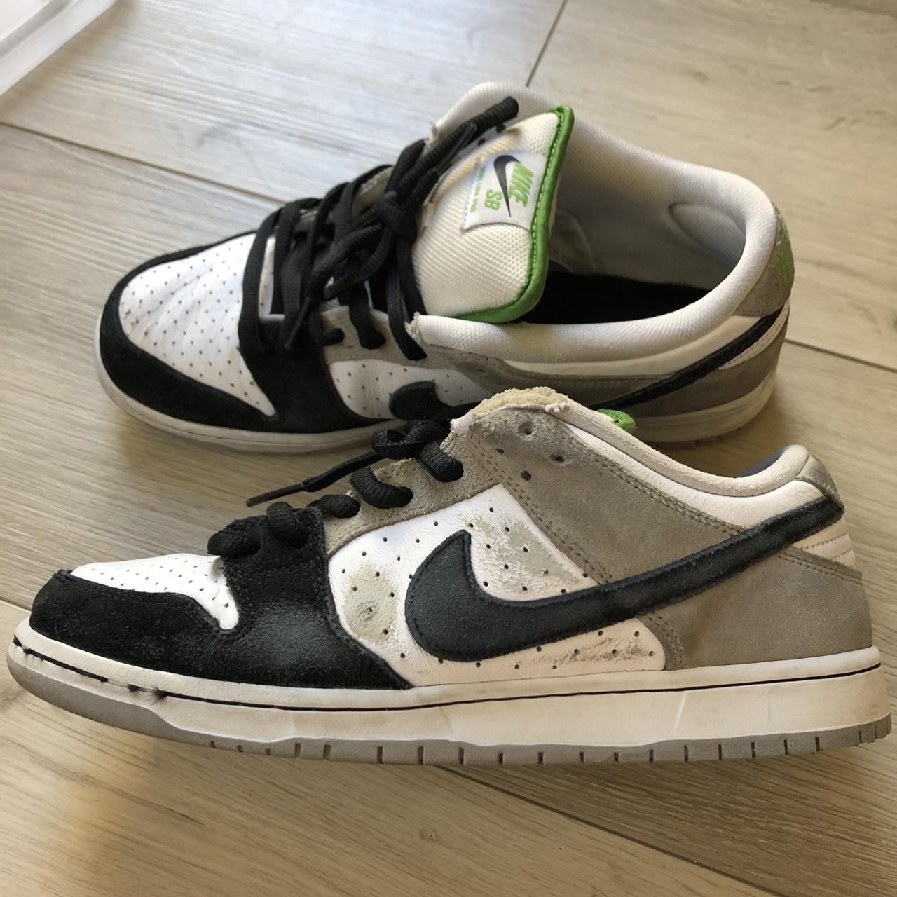 Nike SB Dunk Low Chlorophyll Skated. Cleaned up... - Depop