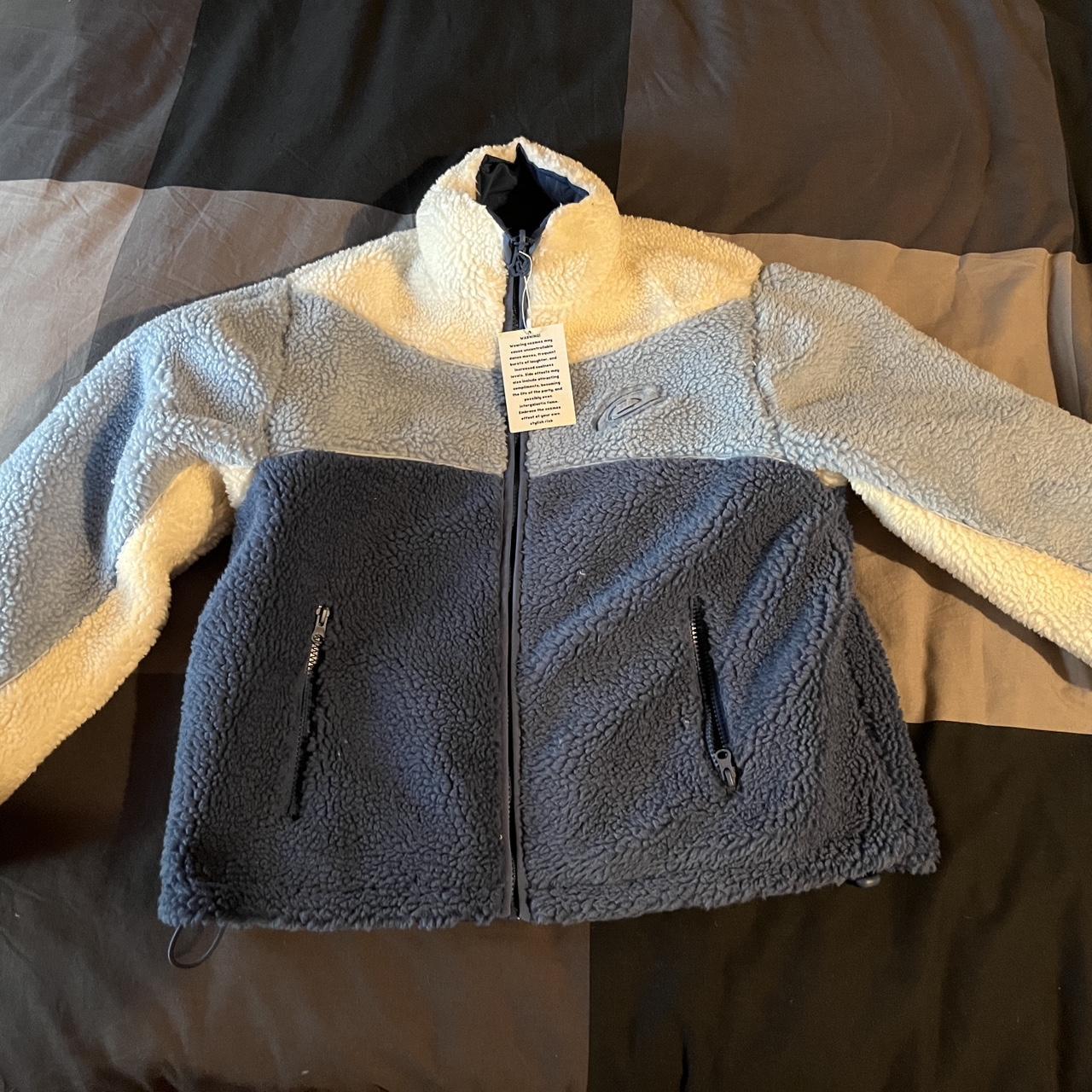 Cozmoz reversable fleece hoodie Size: xs Brand new... - Depop