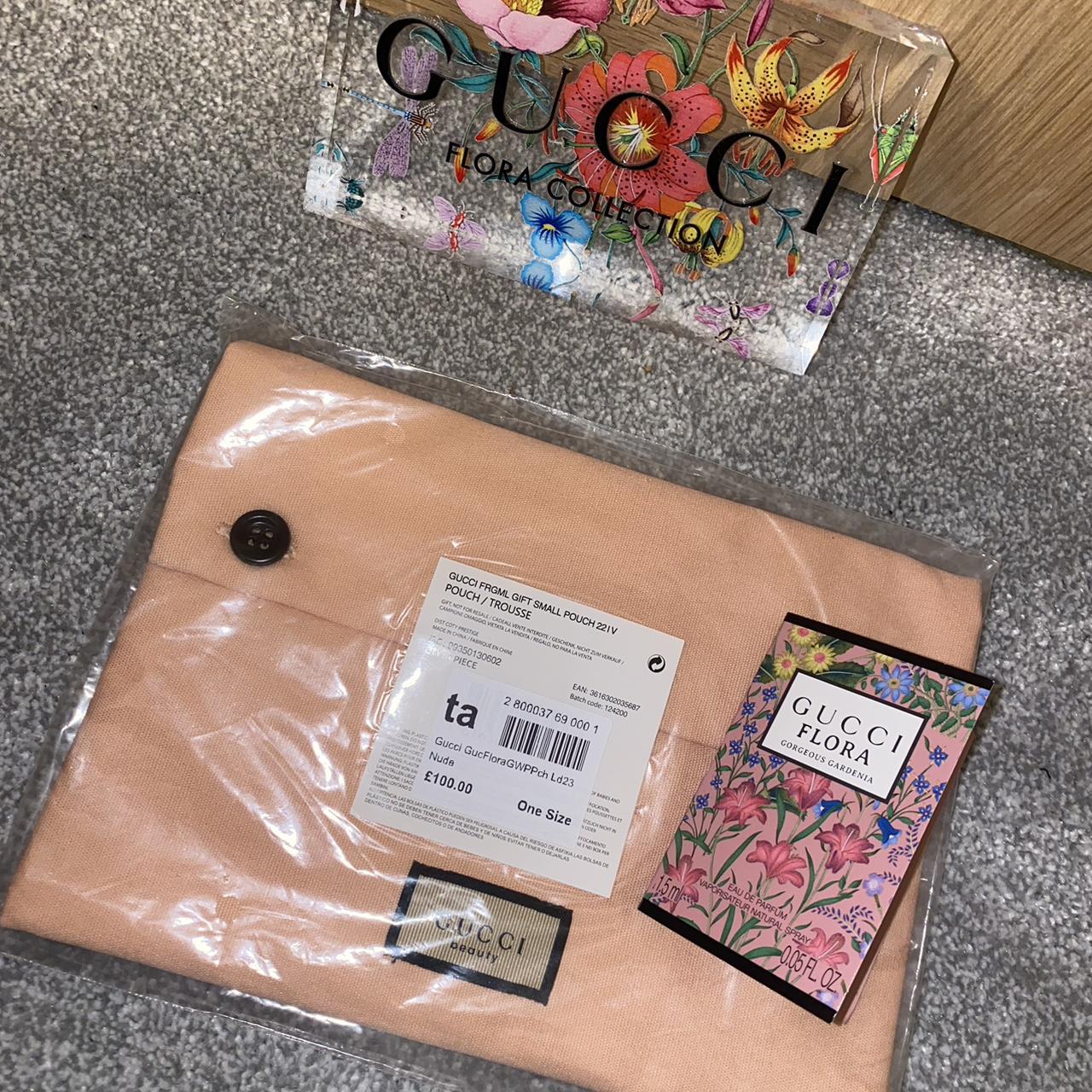 Gucci Beauty Flora Pouch + free sample 🌸. Includes... | Depop