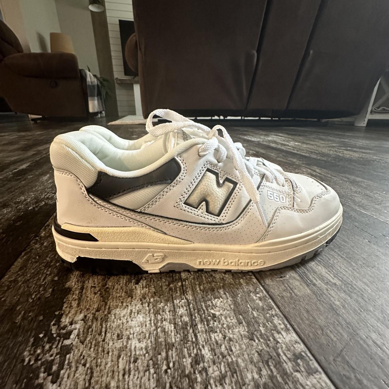 REP new balance 550 black crème ones - Depop
