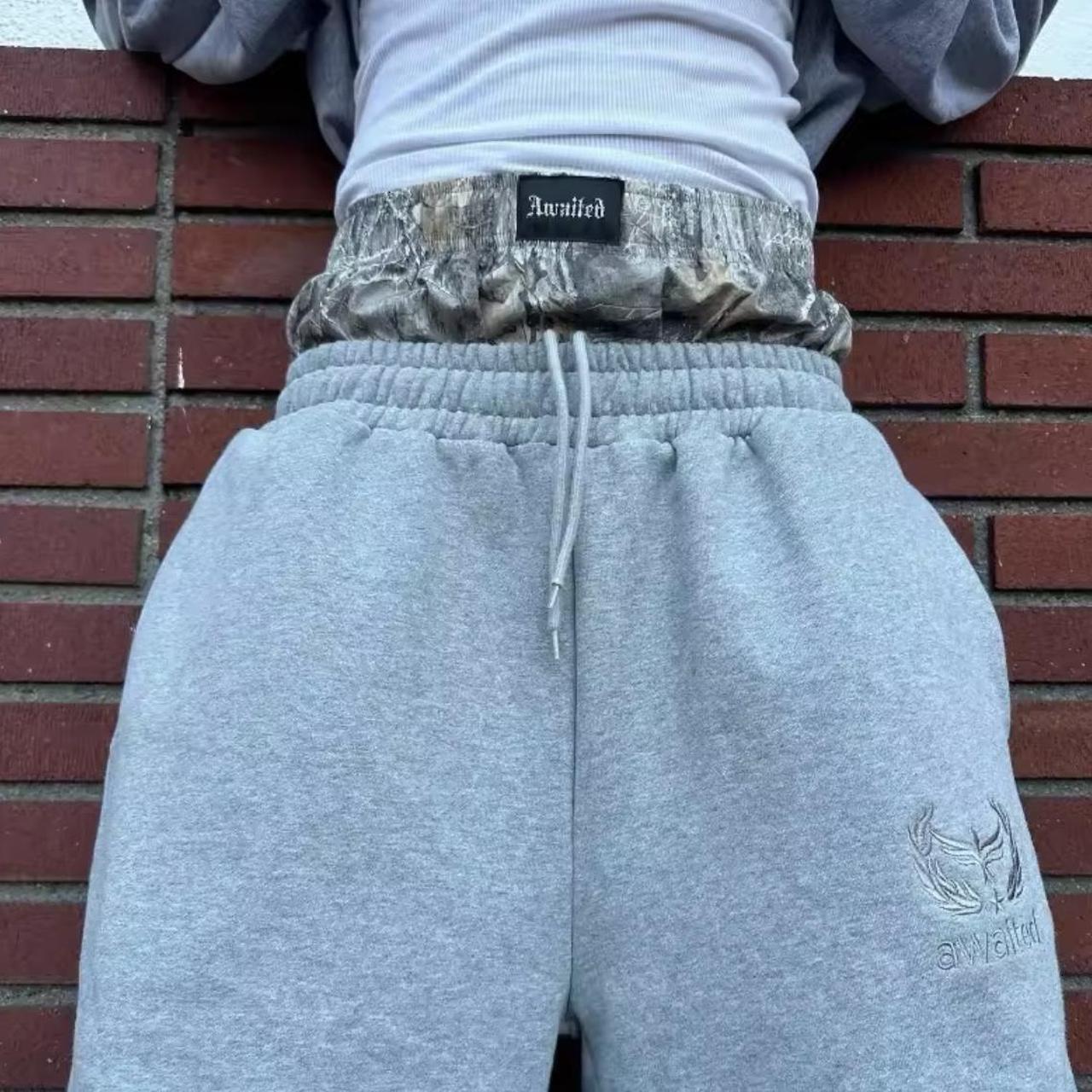 Double waisted awaited sweat pants | Depop