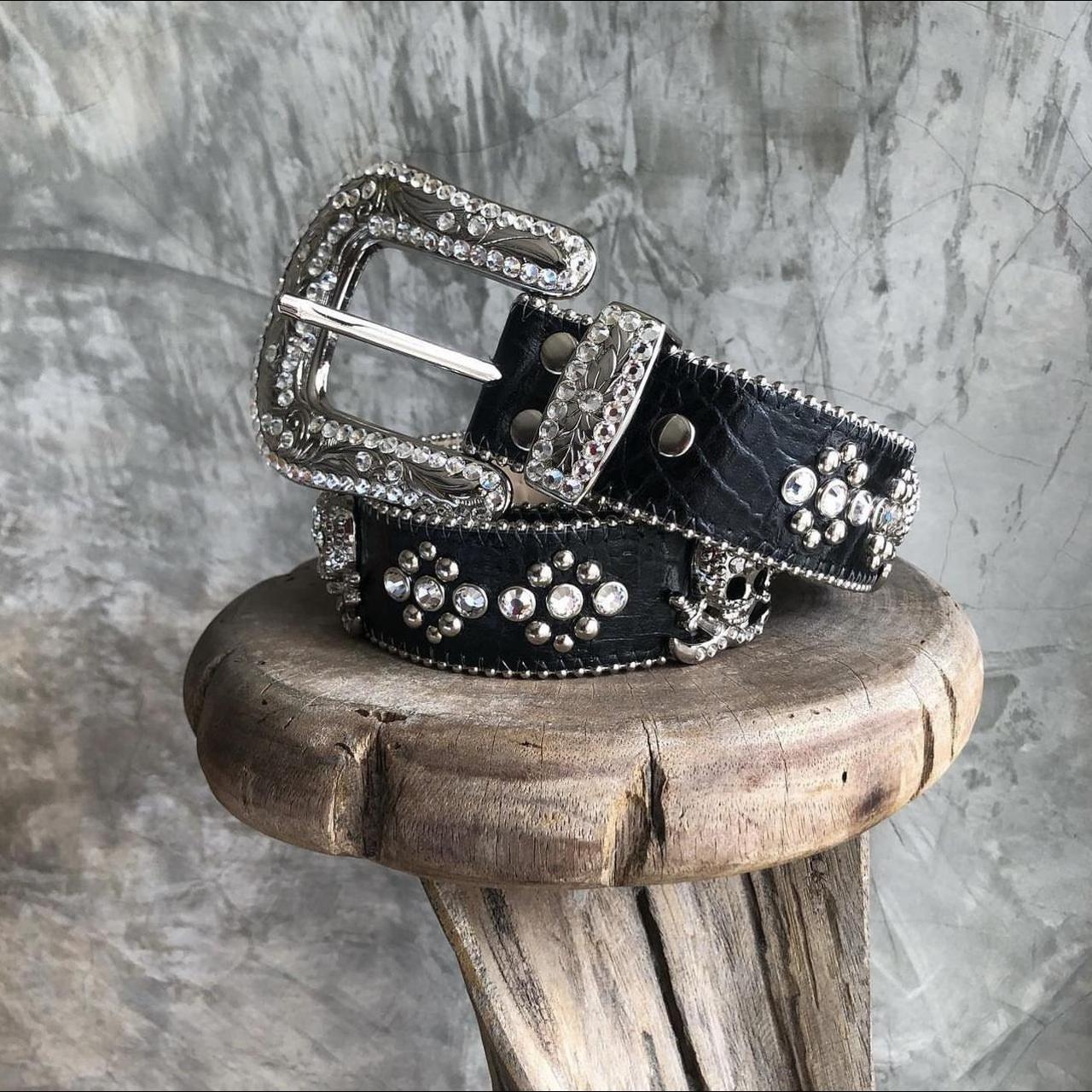 B.B Simon Skull Ice Belt -Size 30 -Good Condition... - Depop