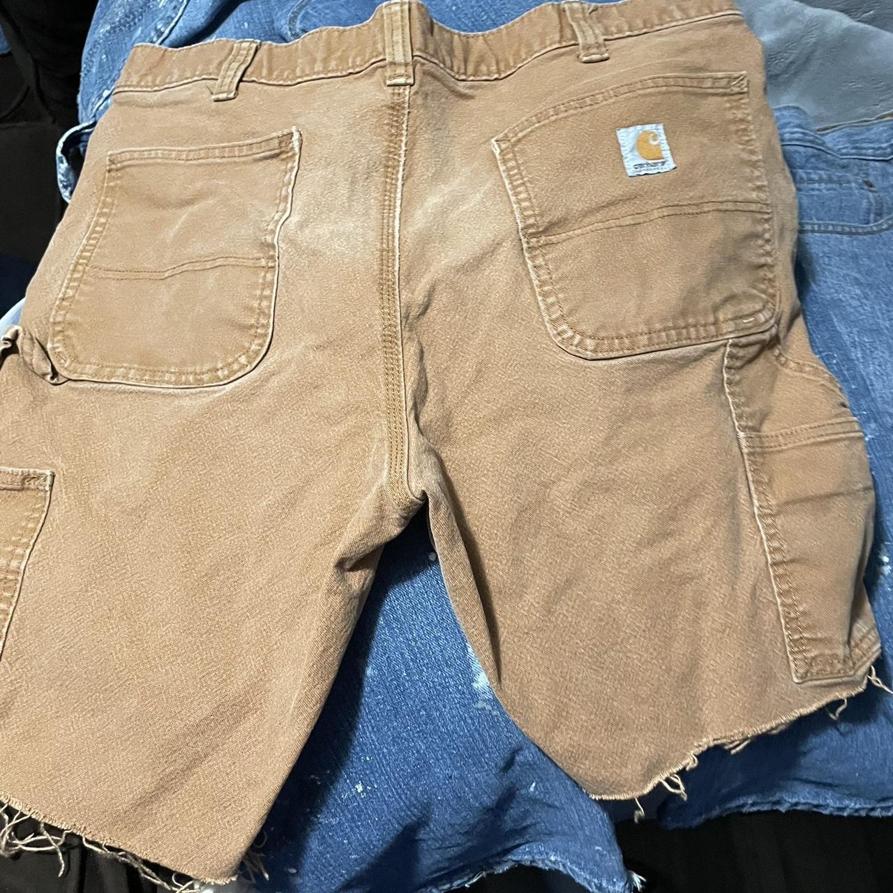 tan Carhart jorts - Depop