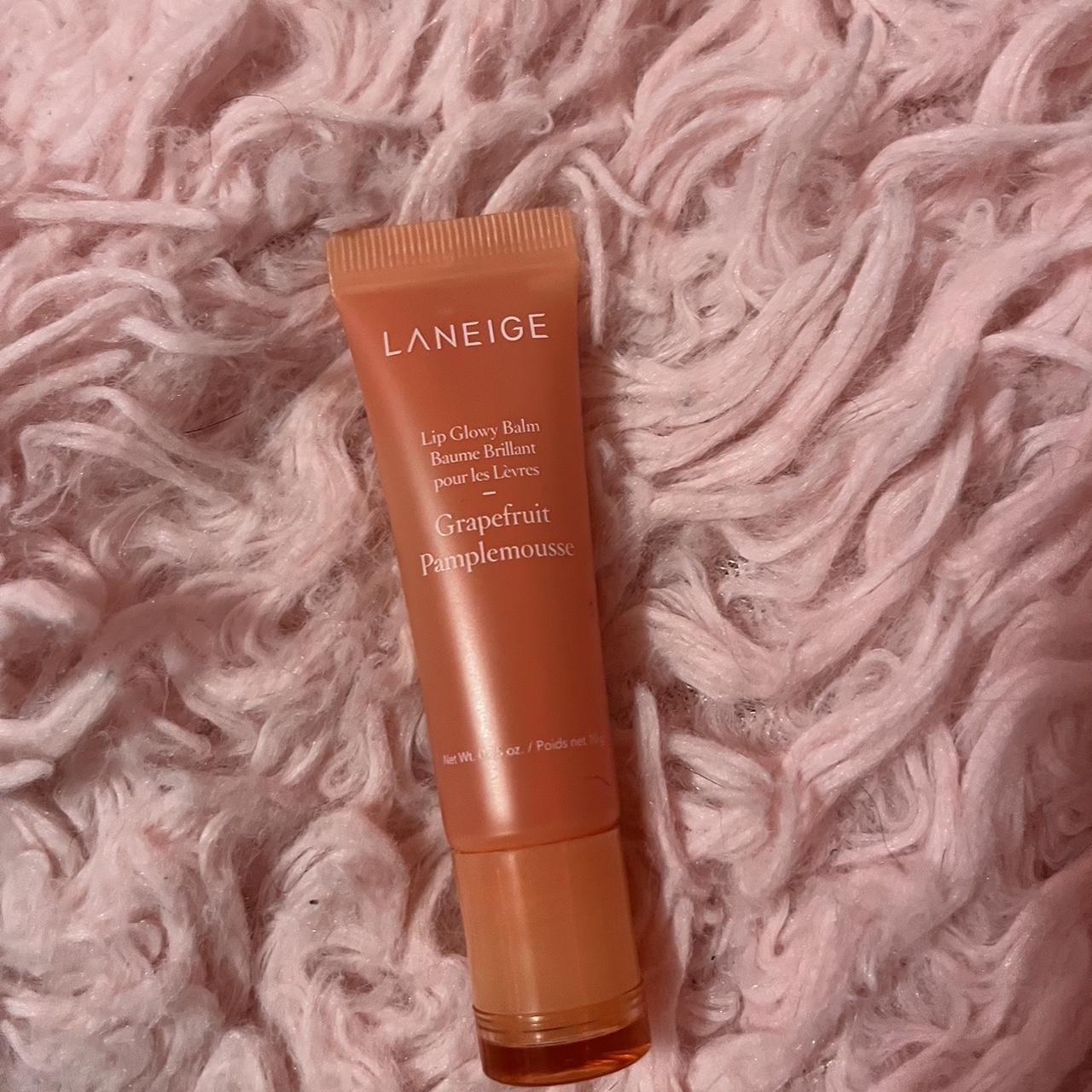 laneige grapefruit pamplemousse lip balm lightly used - Depop