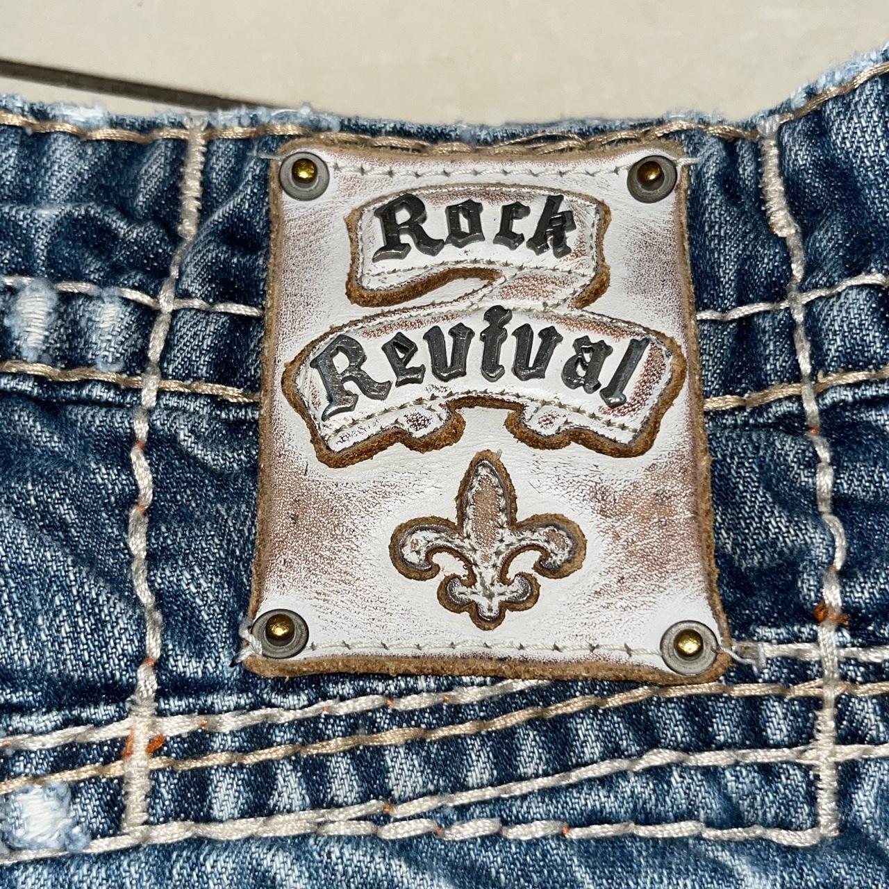 Rock Revival jeans 🔥 - 31 by 30 - *minor flaw* the... - Depop