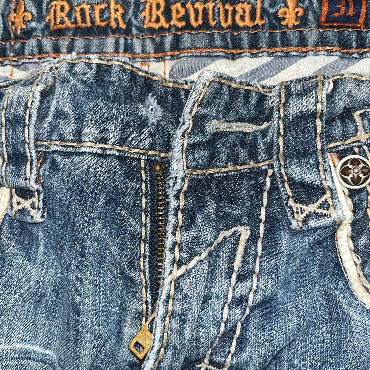 Rock Revival jeans 🔥 - 31 by 30 - *minor flaw* the... - Depop