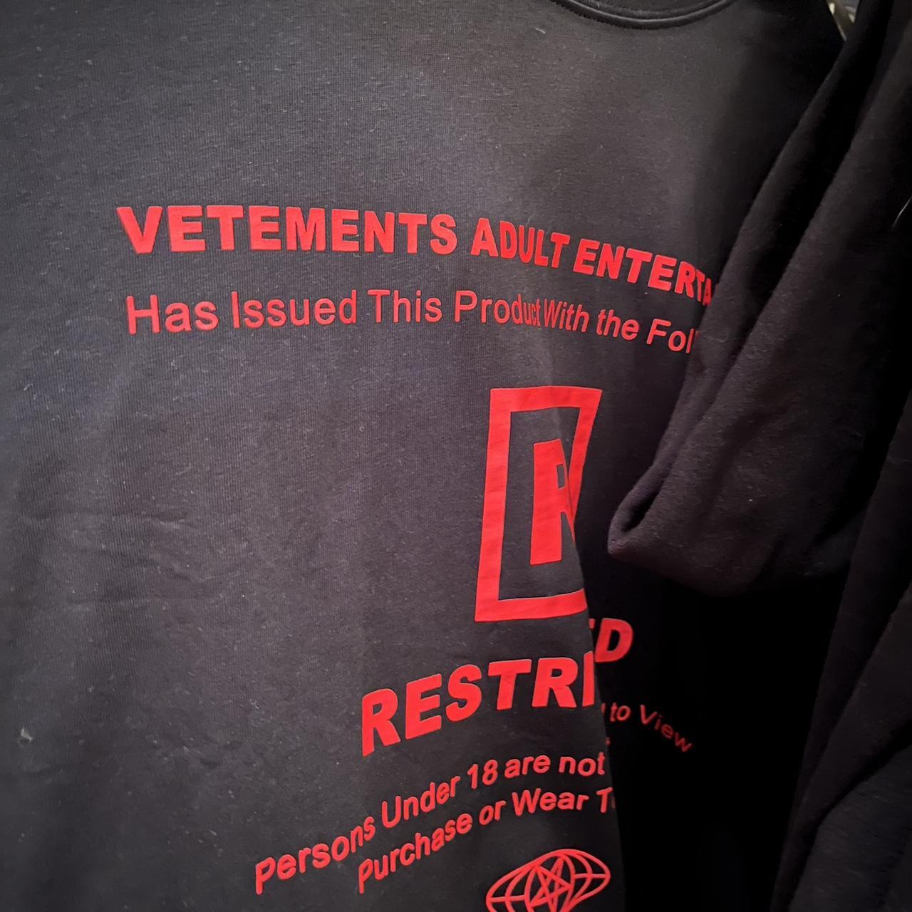 Vetements restricted tee size L #destroylonely... - Depop