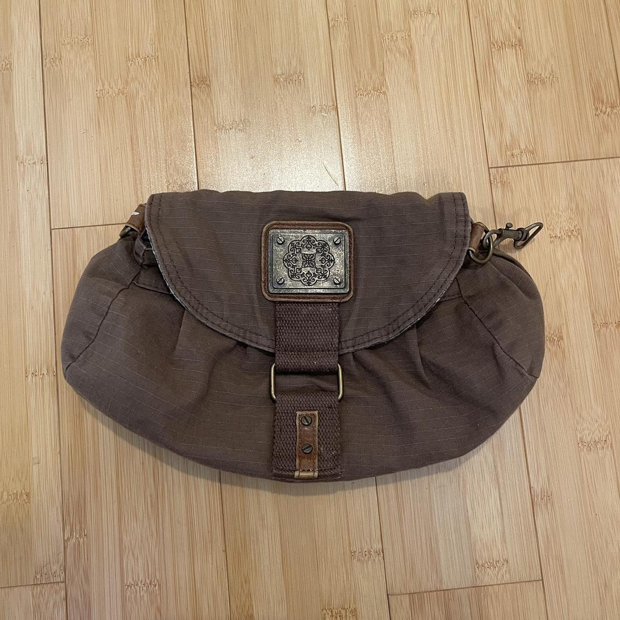 Small brown hand bag - no straps :/ can add your own... - Depop