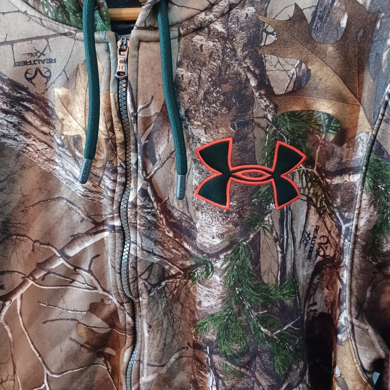 Under Armour Storm Cold Gear Camo Jacket 2XL Fleece... - Depop