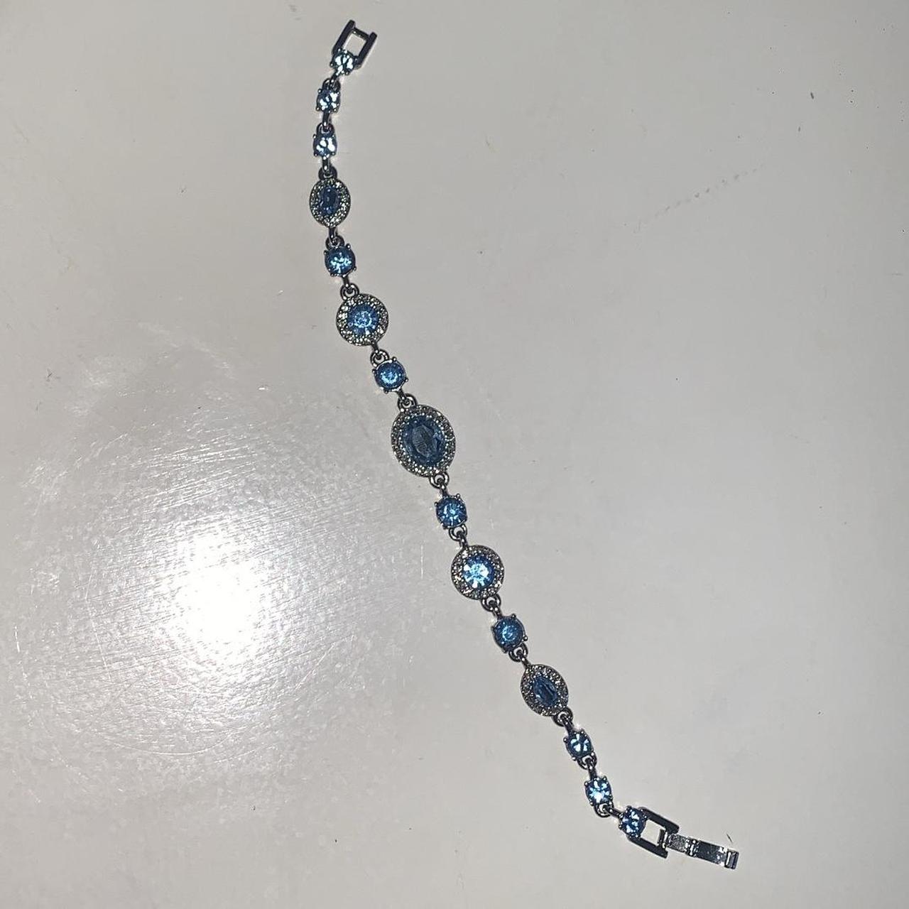 givenchy flex blue crystal bracelet - dm before... - Depop