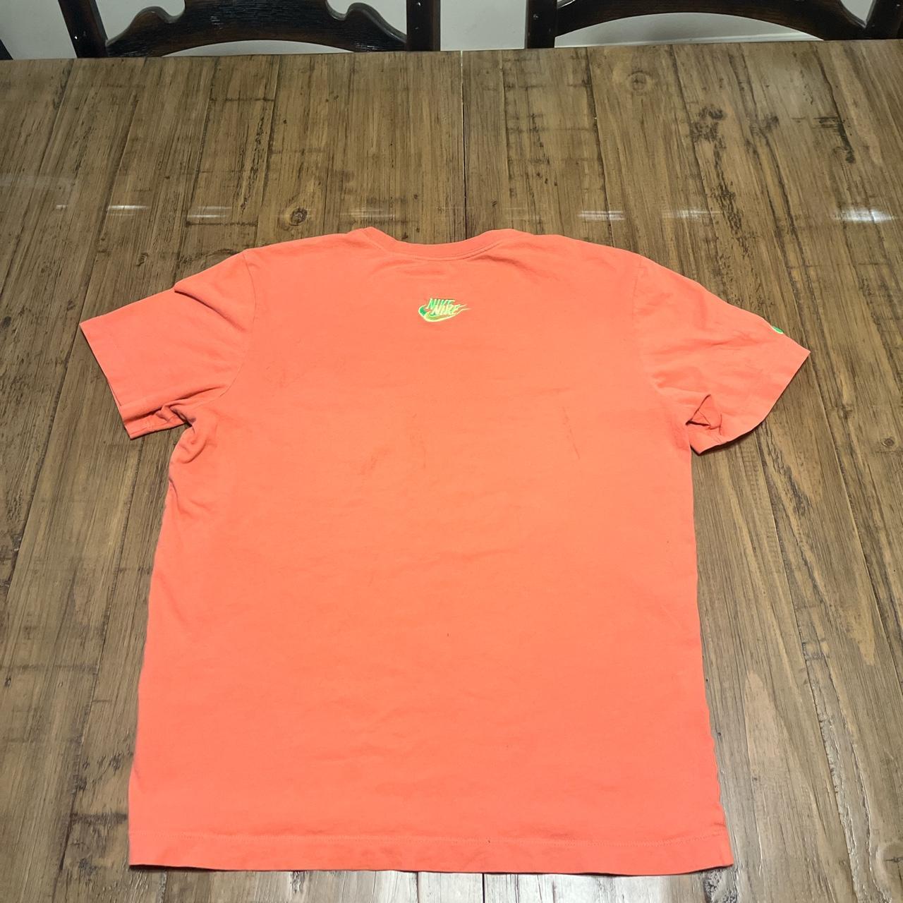 Salmon Nike Embroidered Tshirt - Depop