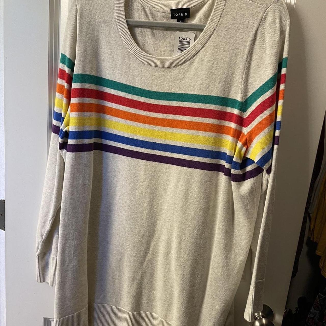 Torrid Pride rainbow sweater - Depop