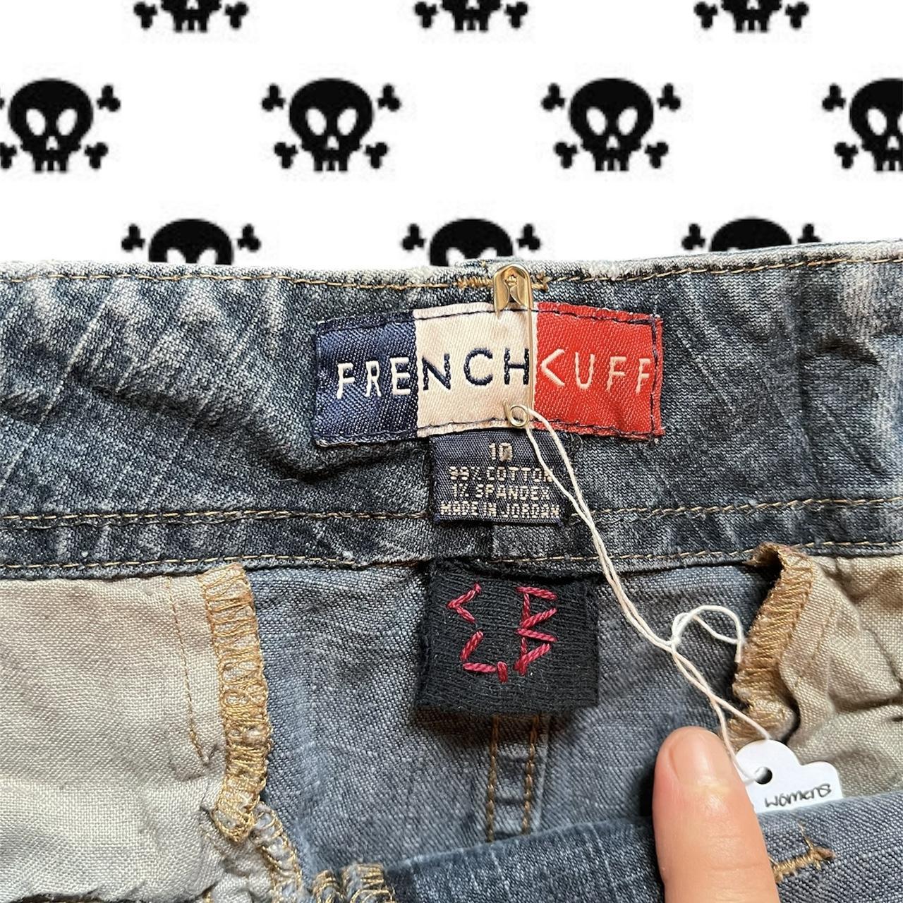 French Connection denim mini skirt with camo... - Depop