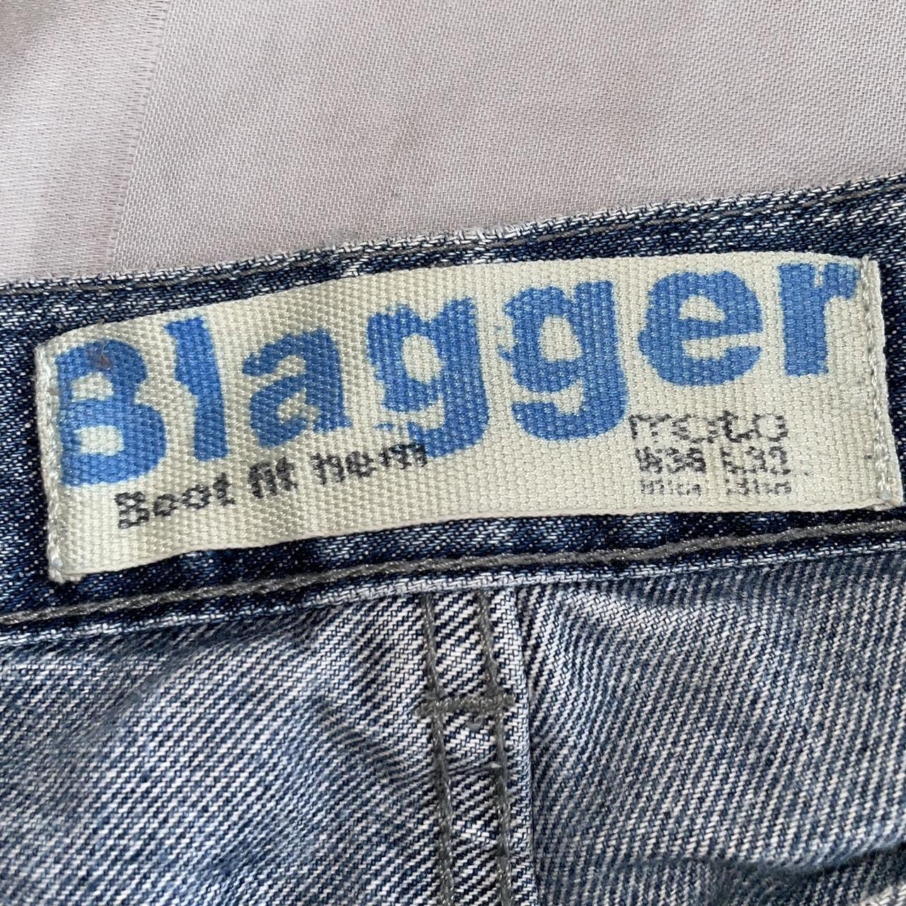 Vintage 1990s Blagger jeans W36, L33 Rip on the... - Depop