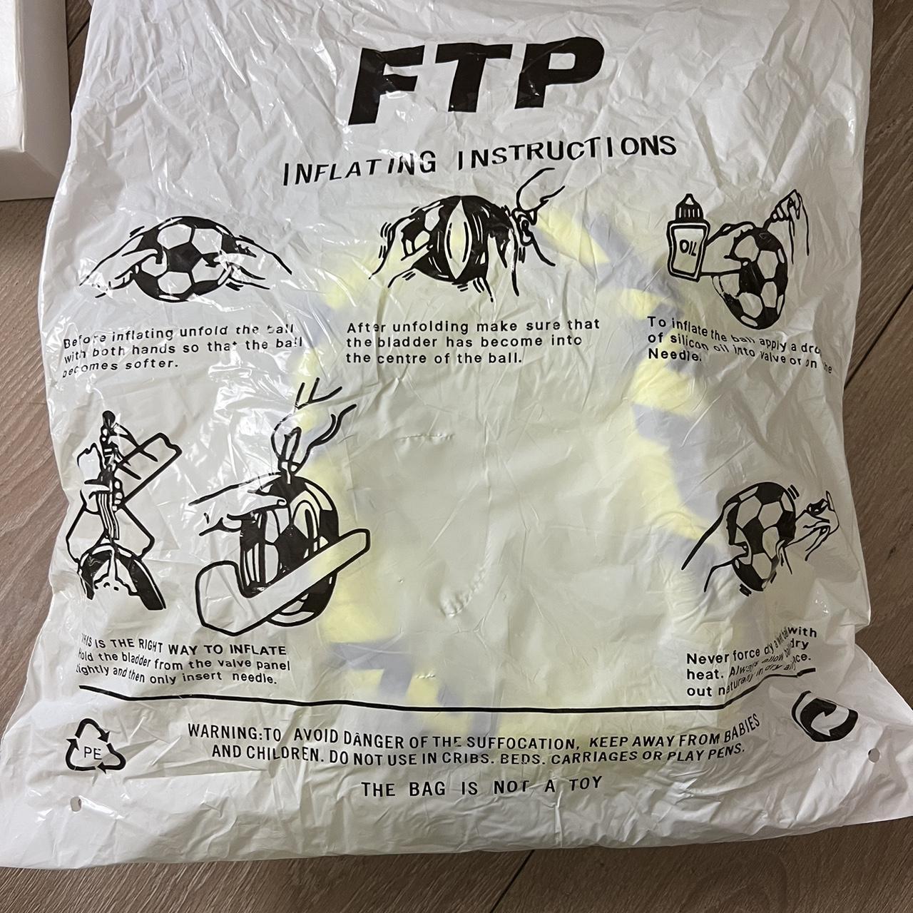 FTP Logo Soccer Ball (Acid Lime) - Depop