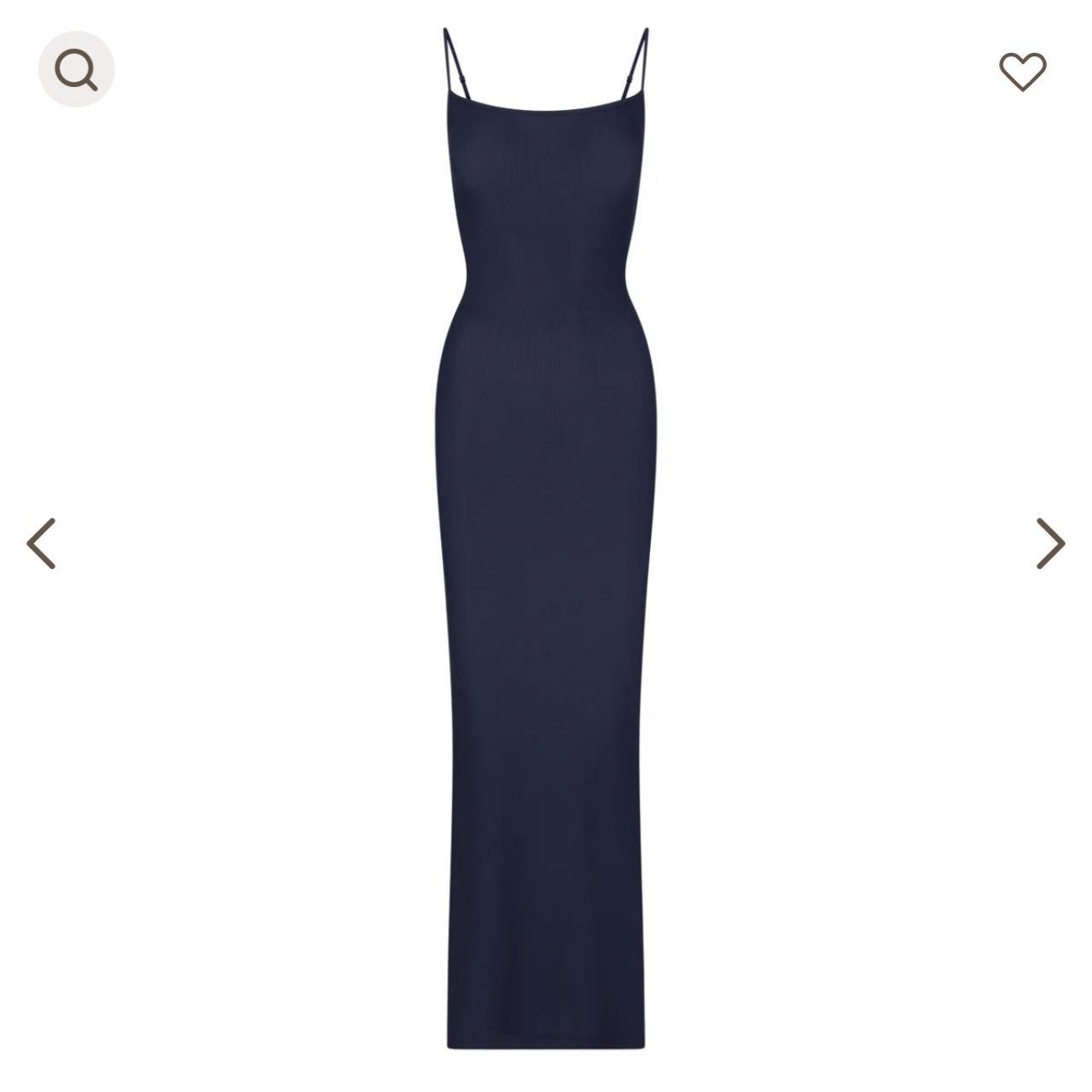 Skims Dress Never Worn Navy Size M Depop