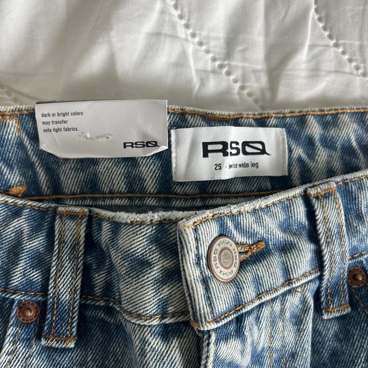 90s Jeans Rsq Wide leg low rise jeans Size 25 Fits... - Depop