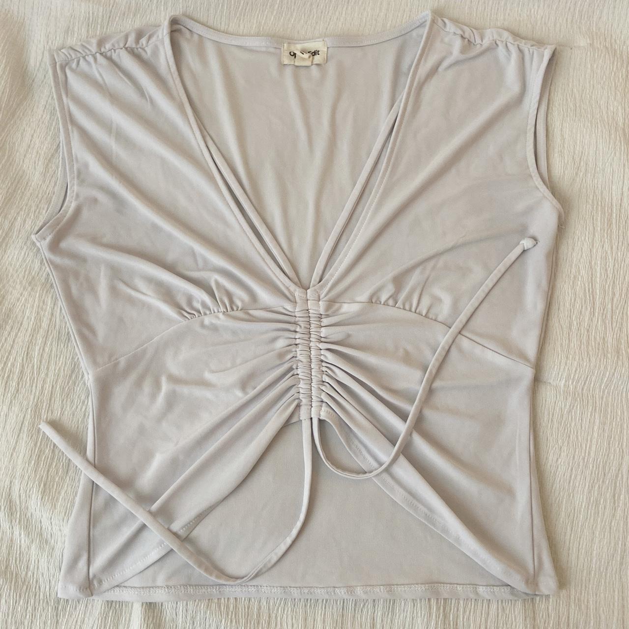 pretty open edit top size M. slightly see through,... - Depop