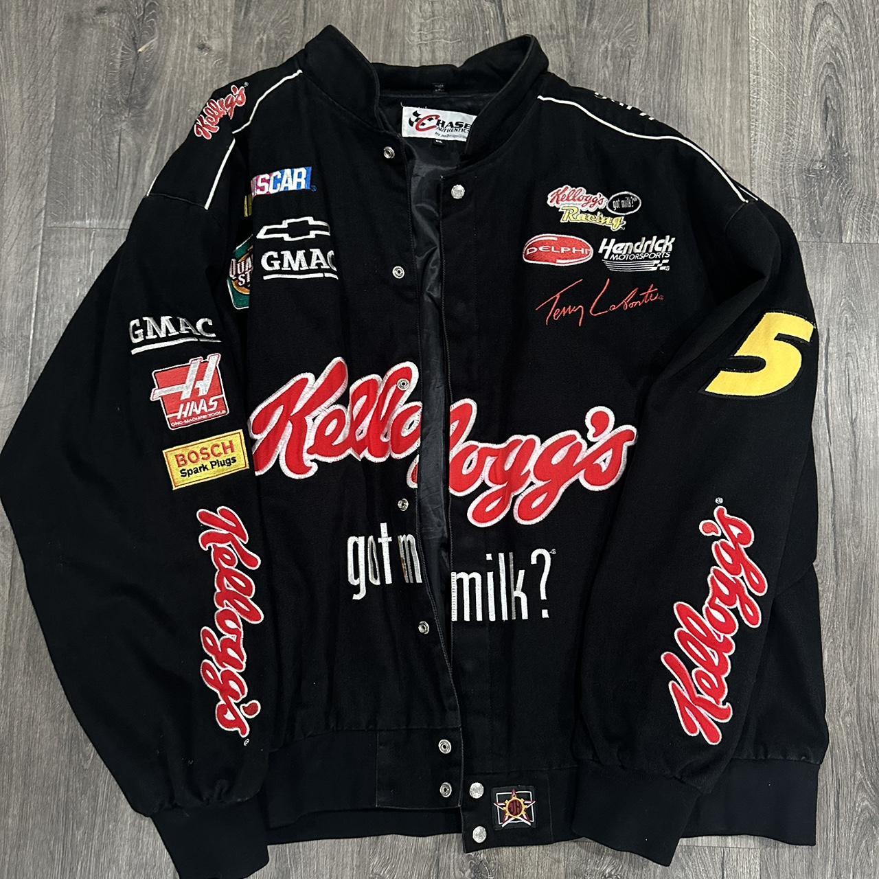 NASCAR RACING JACKET 6XL FITS LIKE 3XL - Depop