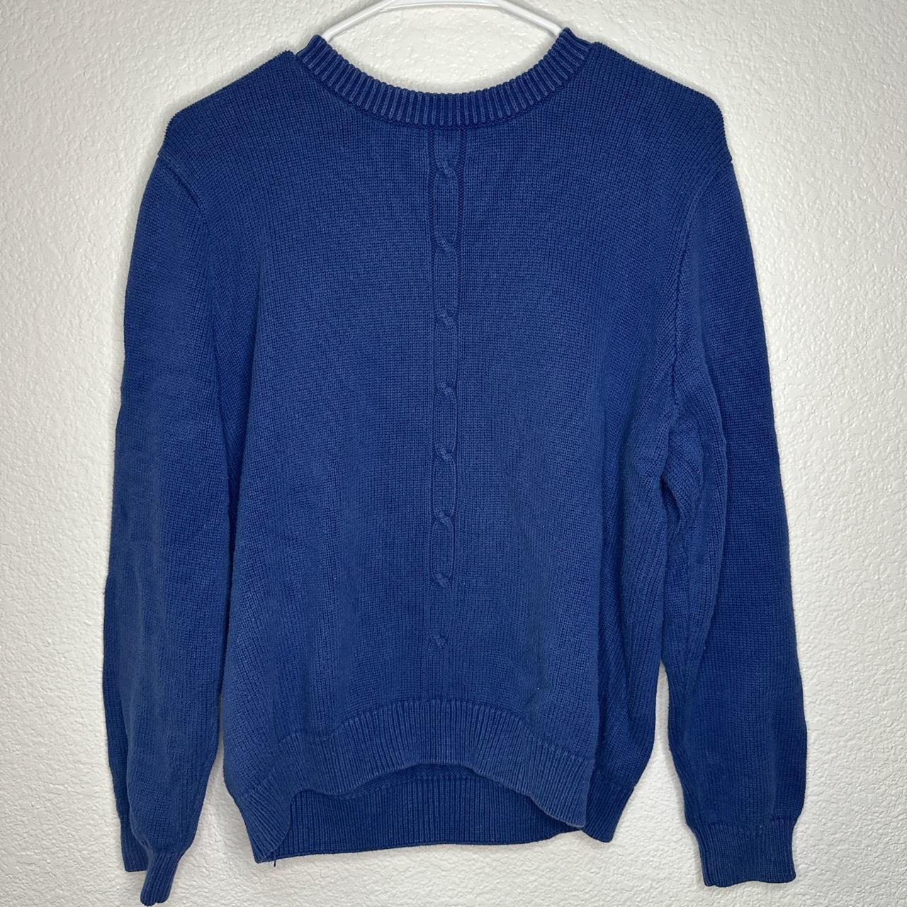 Women’s Vintage Blue Medium Appleseed’s Sweater... - Depop