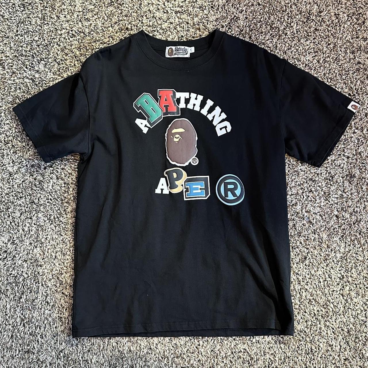 Puff print bape shirt - Depop