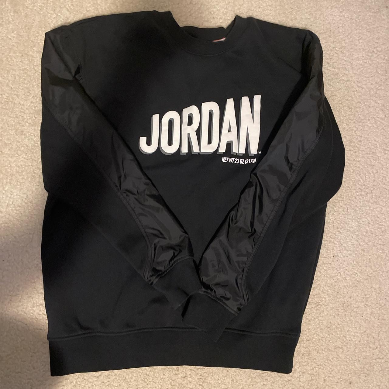 Jordan sweater with no flaws other than tiny stain,... - Depop