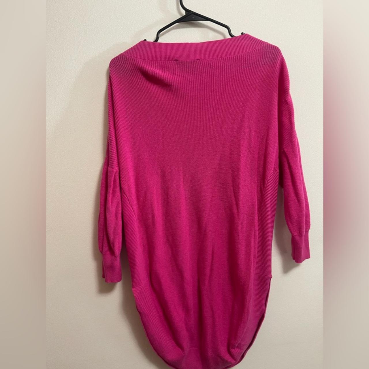 EXPRESS - Pink Knit Tunic Sweater EXPRESS - Pink... - Depop