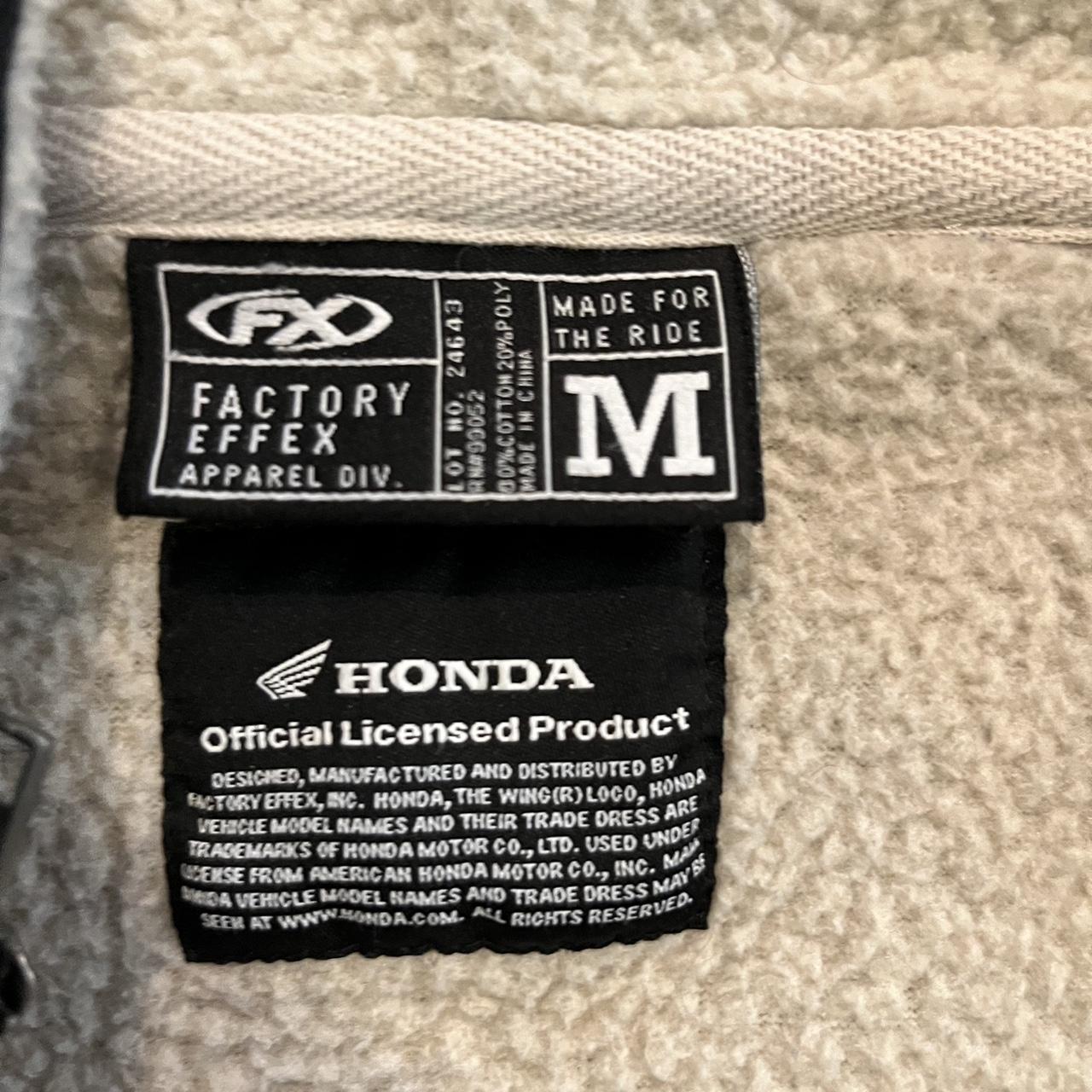 Factory Effex Honda Sherpa-Lined Zip-Up Hoodie size... - Depop