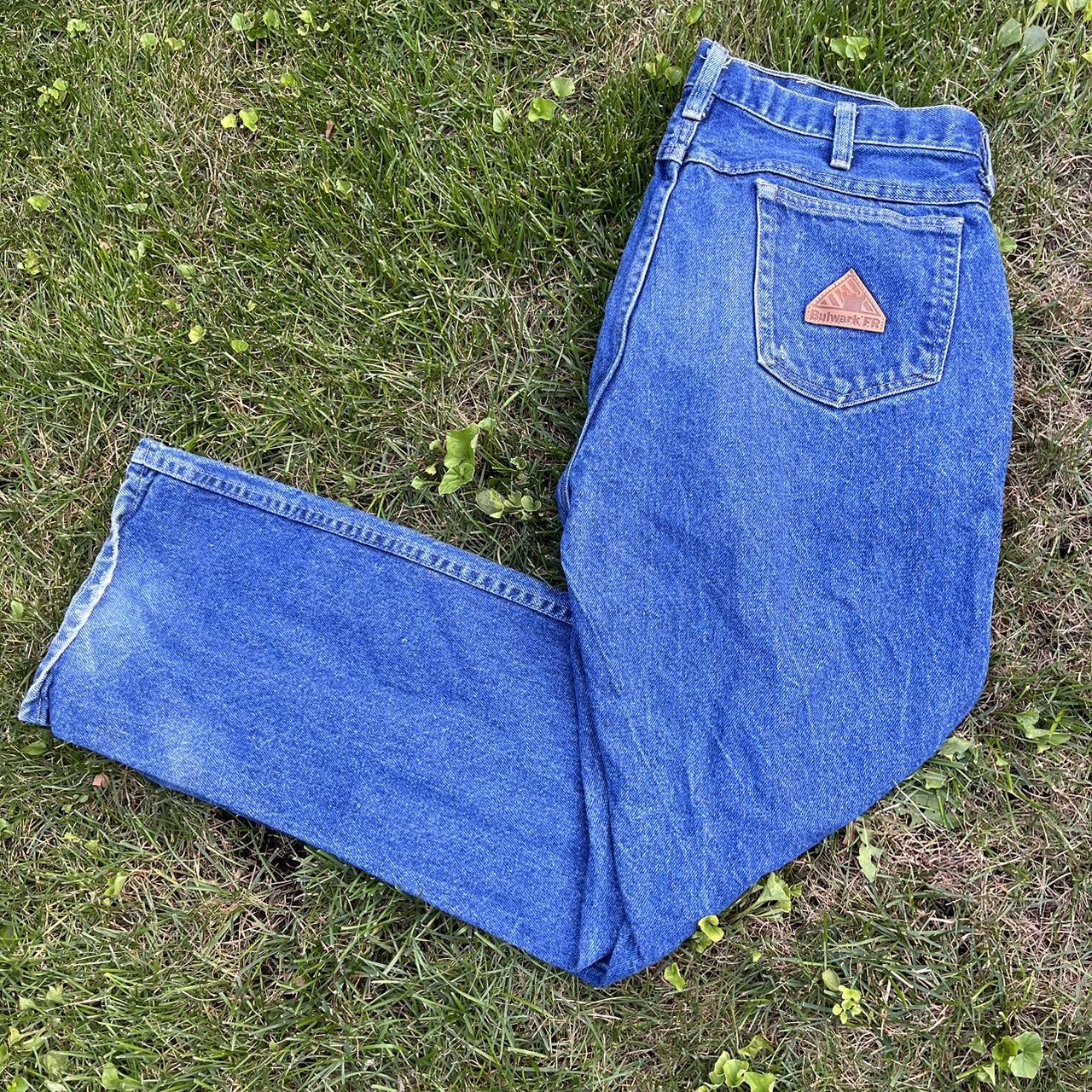 Baggy fire resistant work jeans great quality, minor... - Depop