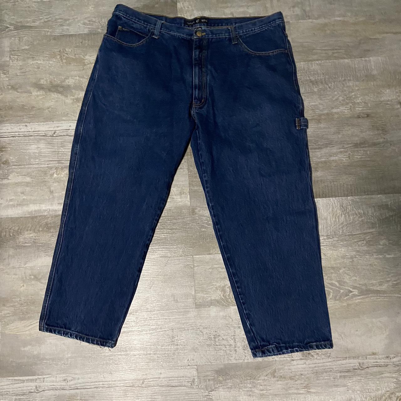 Baggy Azz Dark Blue Carpenter Jeans Size 44x30 Fits Depop