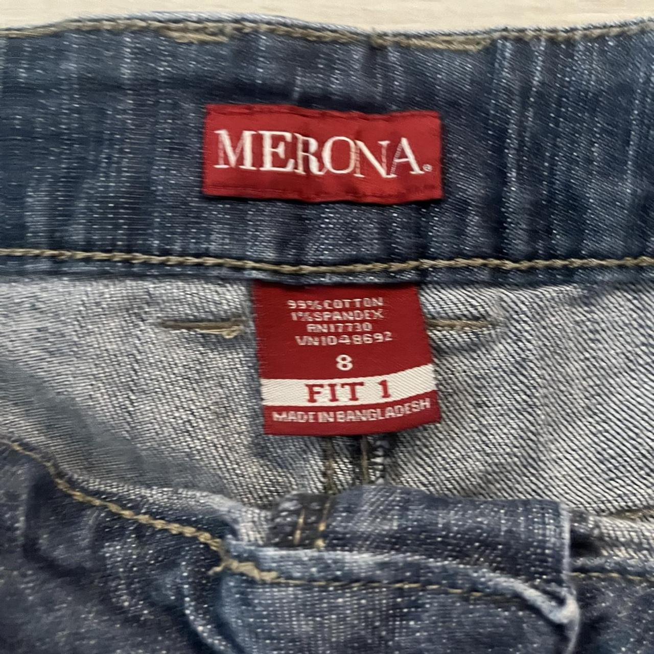 Merona Jean shorts Woman’s Striped... - Depop