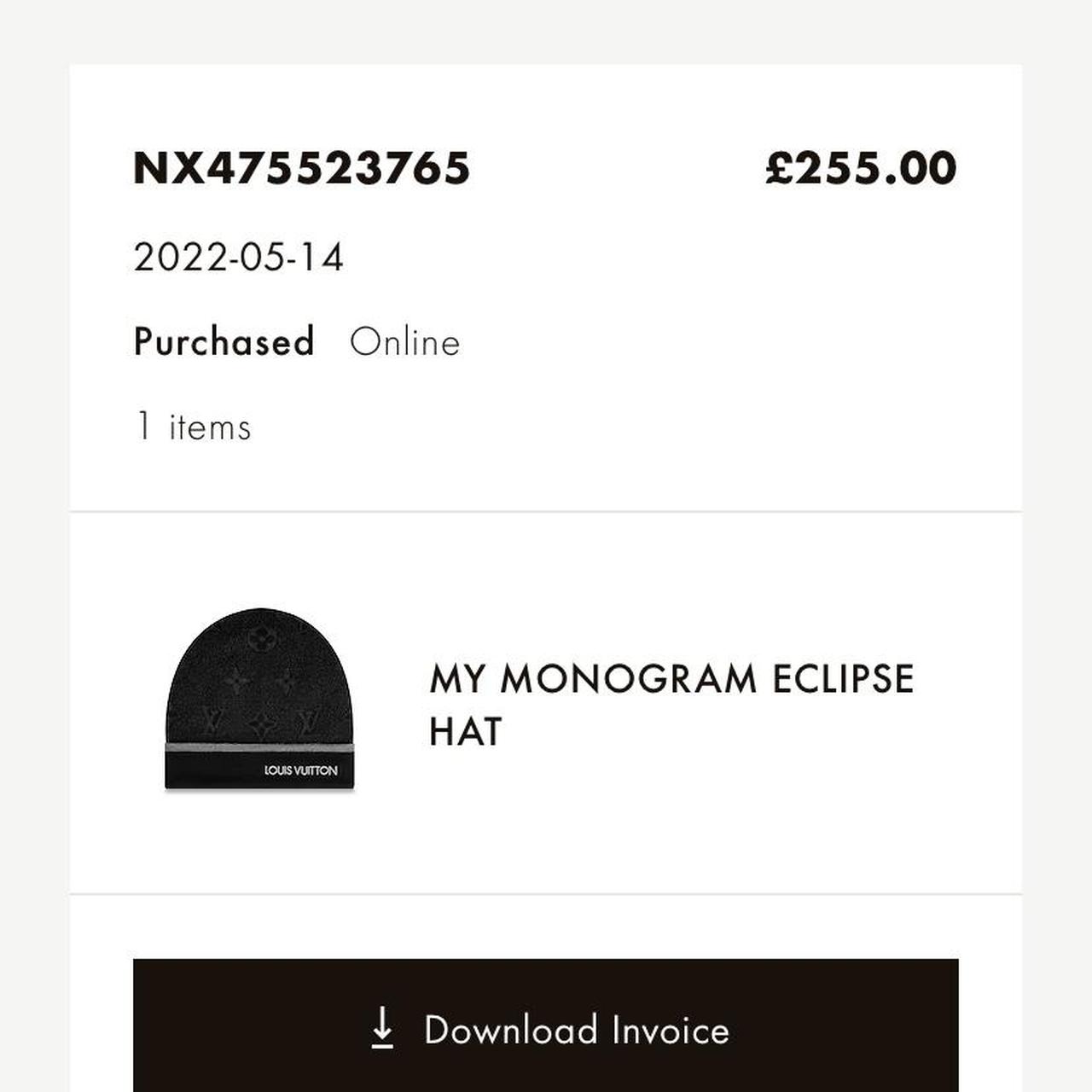 Brand new Louis Vuitton hat. MY MONOGRAM ECLIPSE HAT - Depop