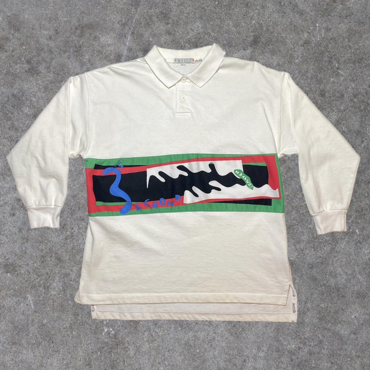 Swatch Watch Rugby Polo “3’s a Crowd” Original 80s... - Depop