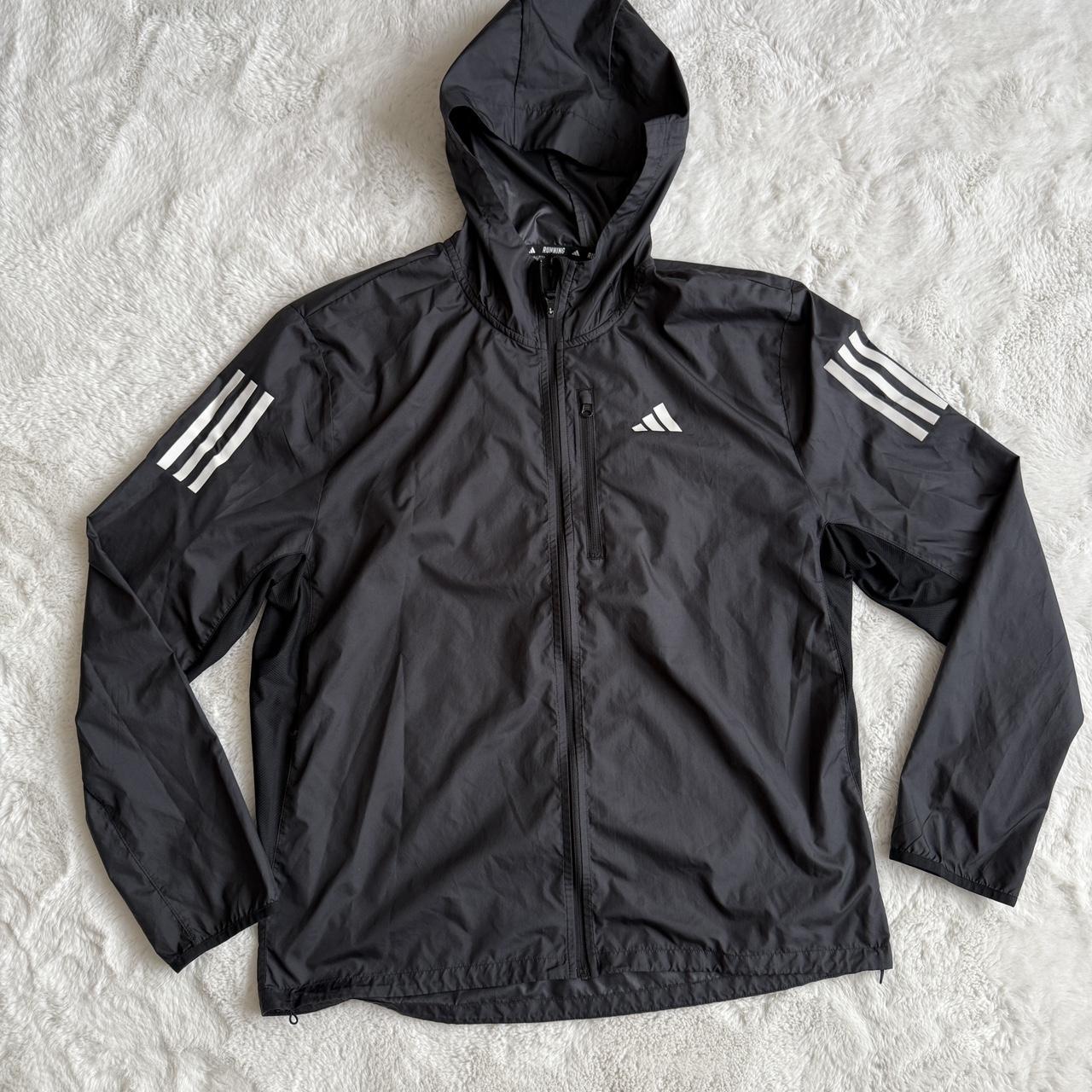 Adidas black windbreaker jacket. Size L (male).... | Depop