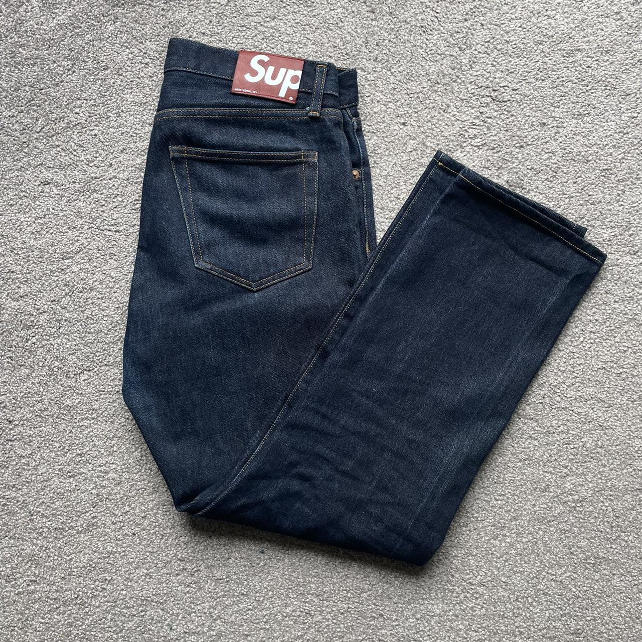 Supreme Slim Fit ‘Indigo Blue’ Selvedge Denim Jeans... - Depop