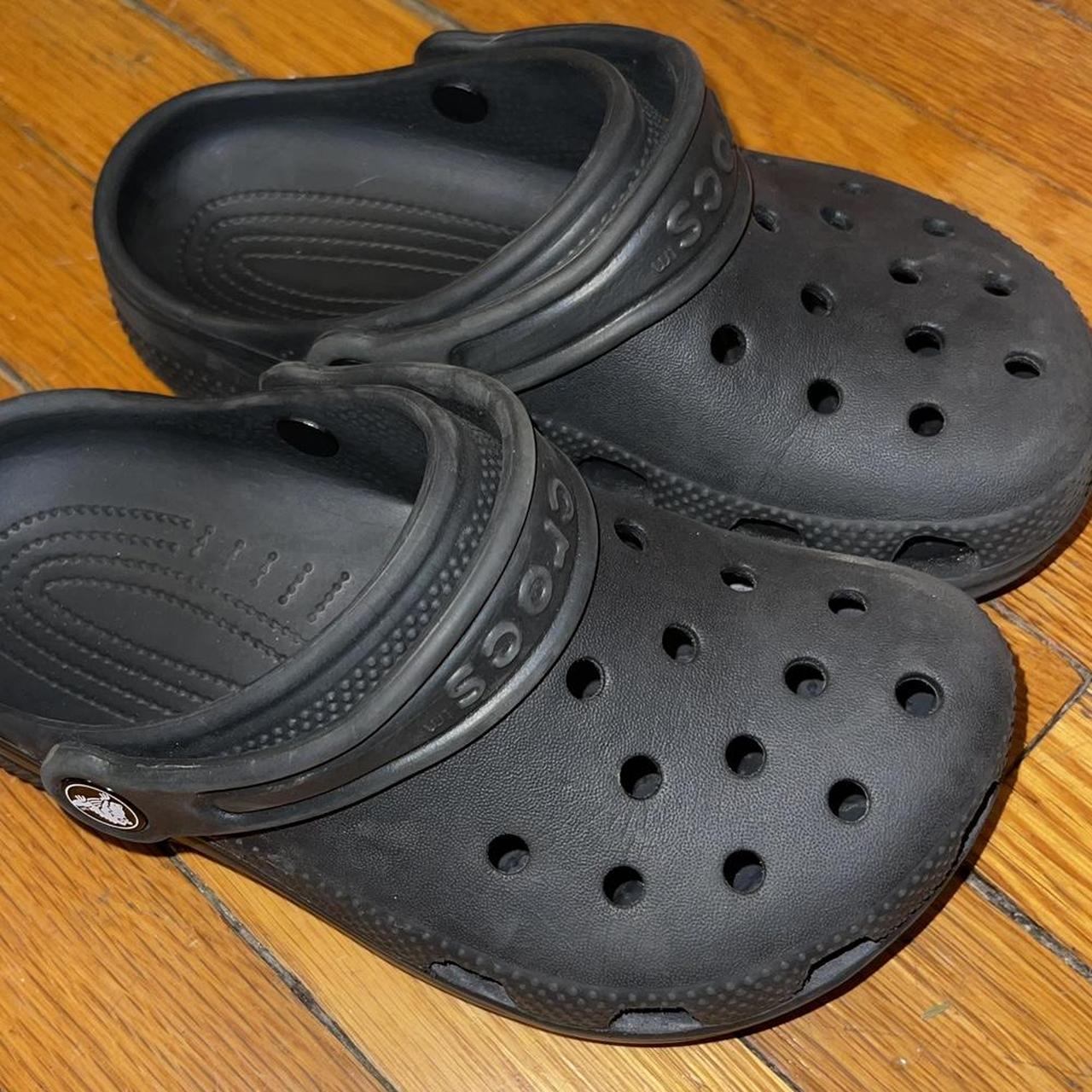 Black Crocs size J1 - Depop