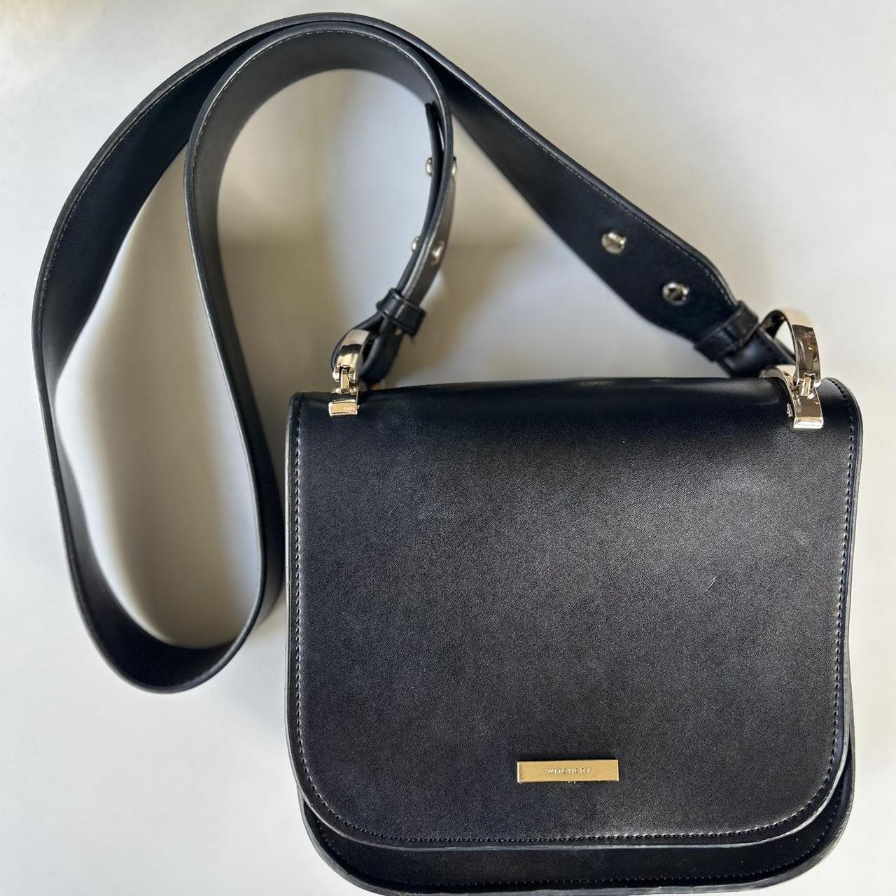 WITCHERY Black Crossbody Bag Height 17cm - Length... - Depop