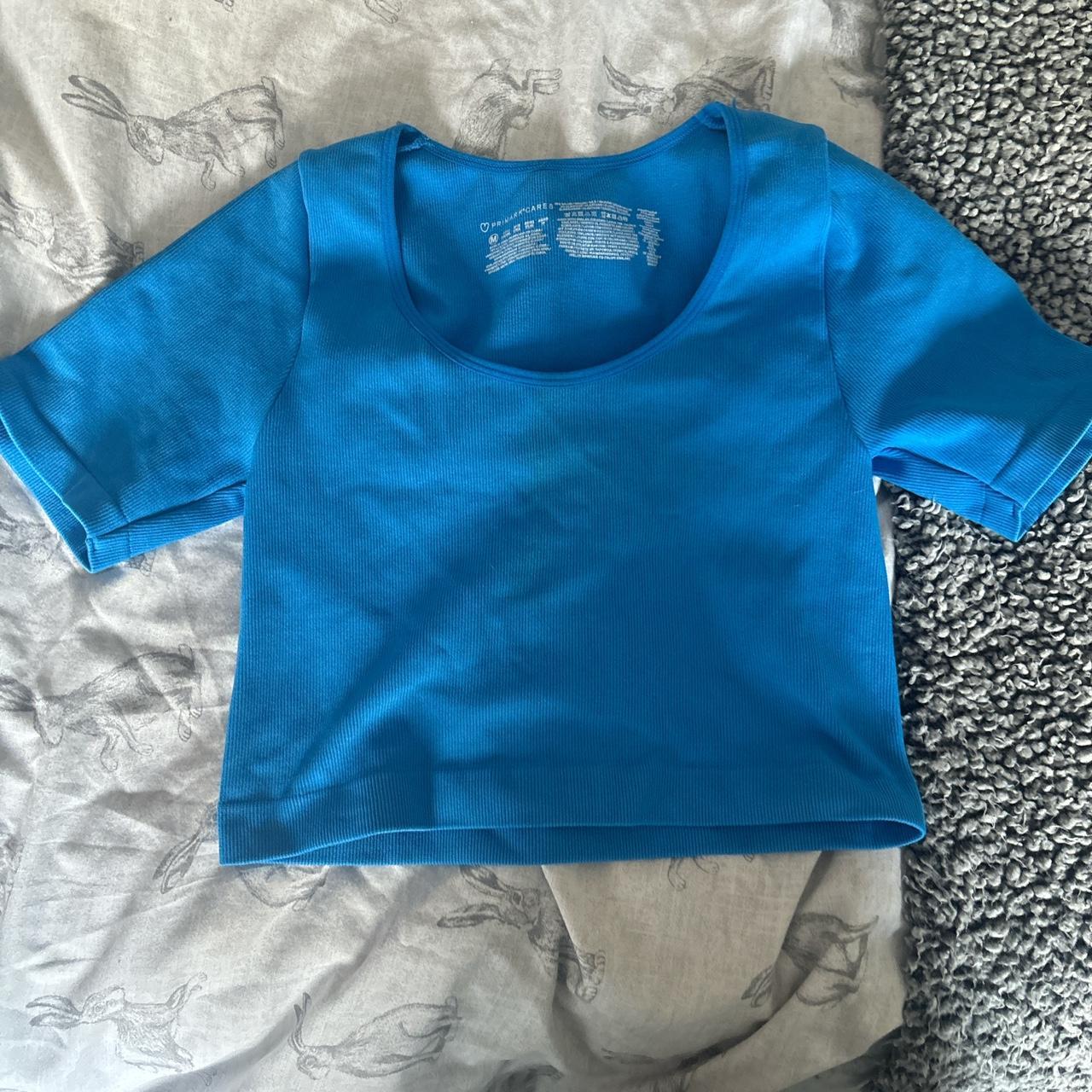 Blue crop top from primark, never worn #croptop - Depop