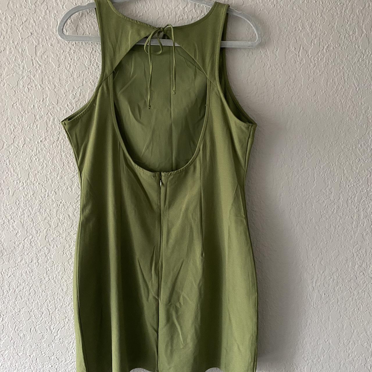 olive green abercrombie dress. no tags but has never... - Depop