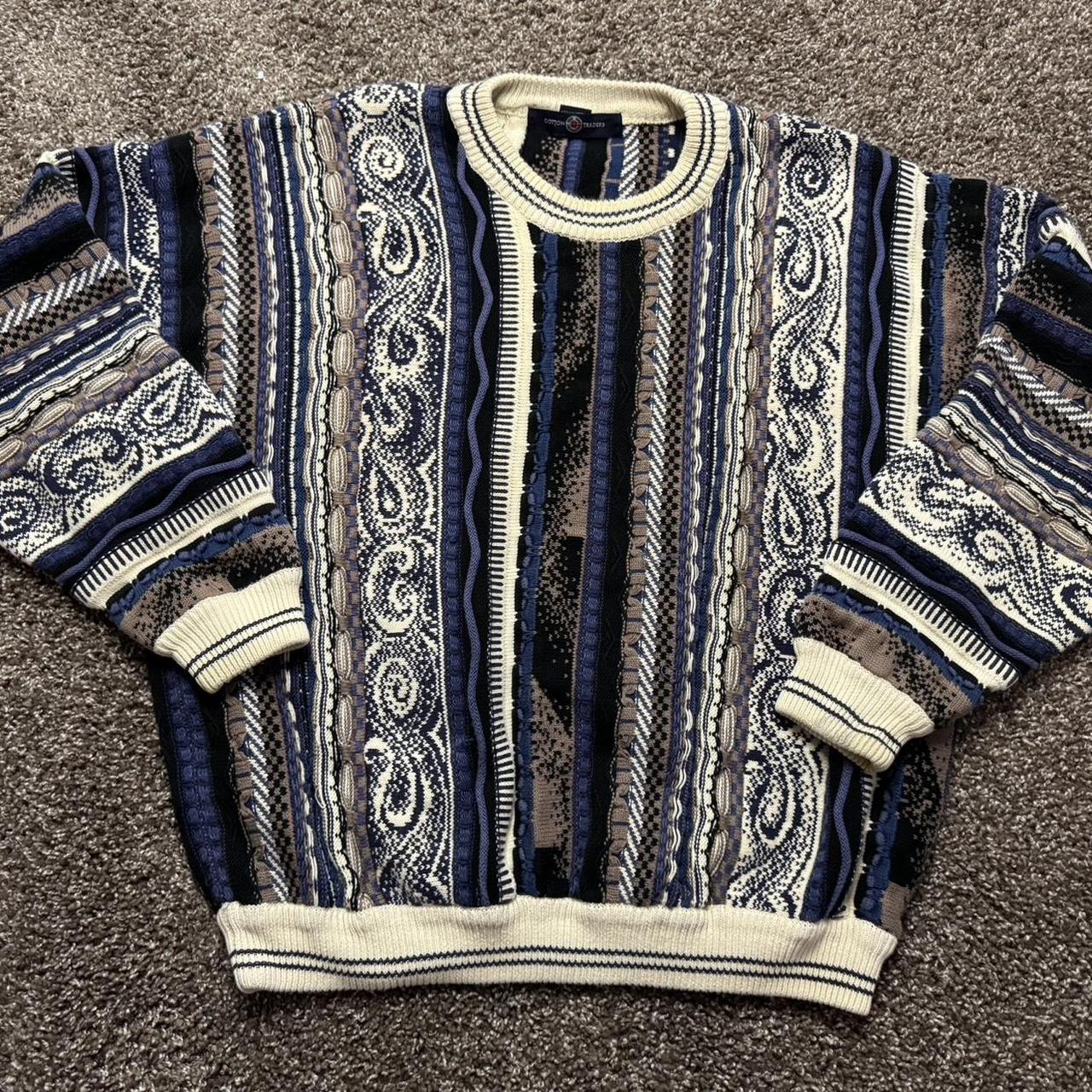 Cotton Traders Grandpa Sweater Size men’s XL, in... - Depop