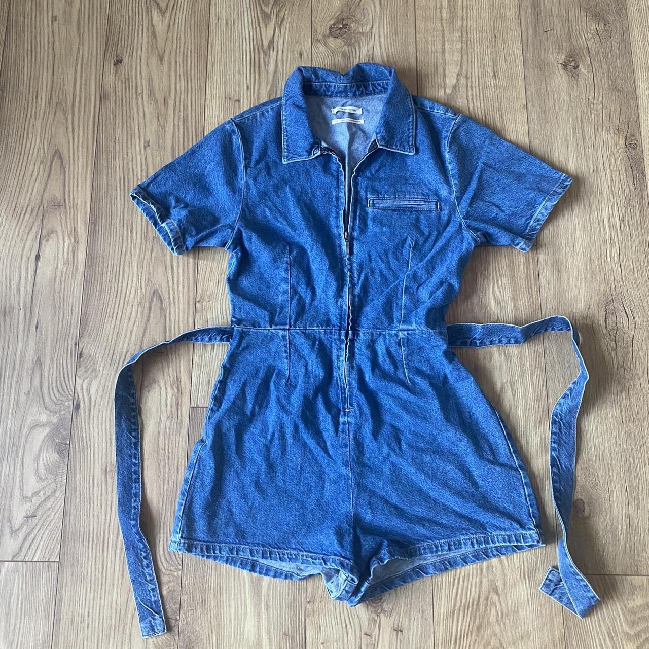 Denim overalls by urban outfitters - Depop