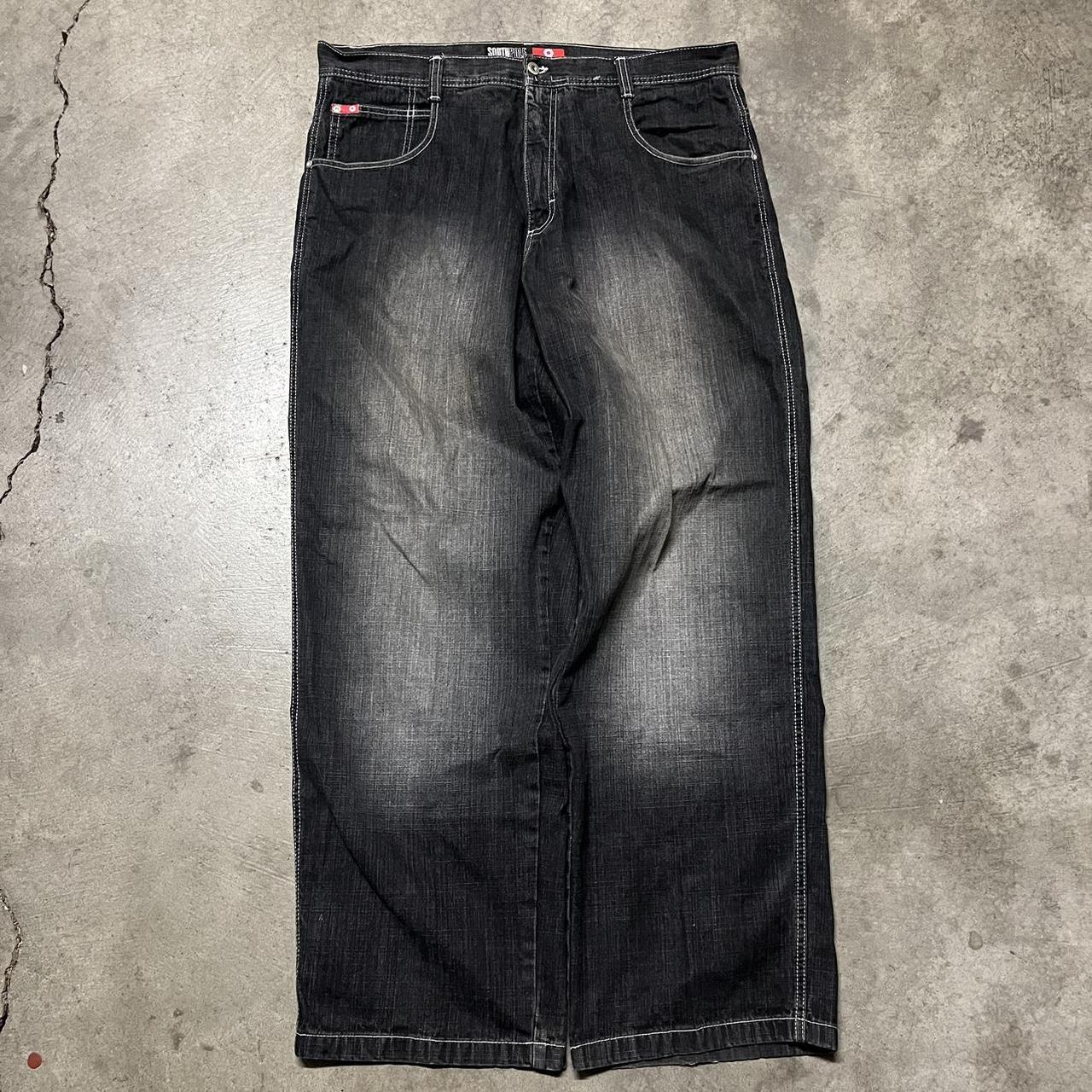 black wash red tab baggy southpole jeans ️DO NOT... - Depop
