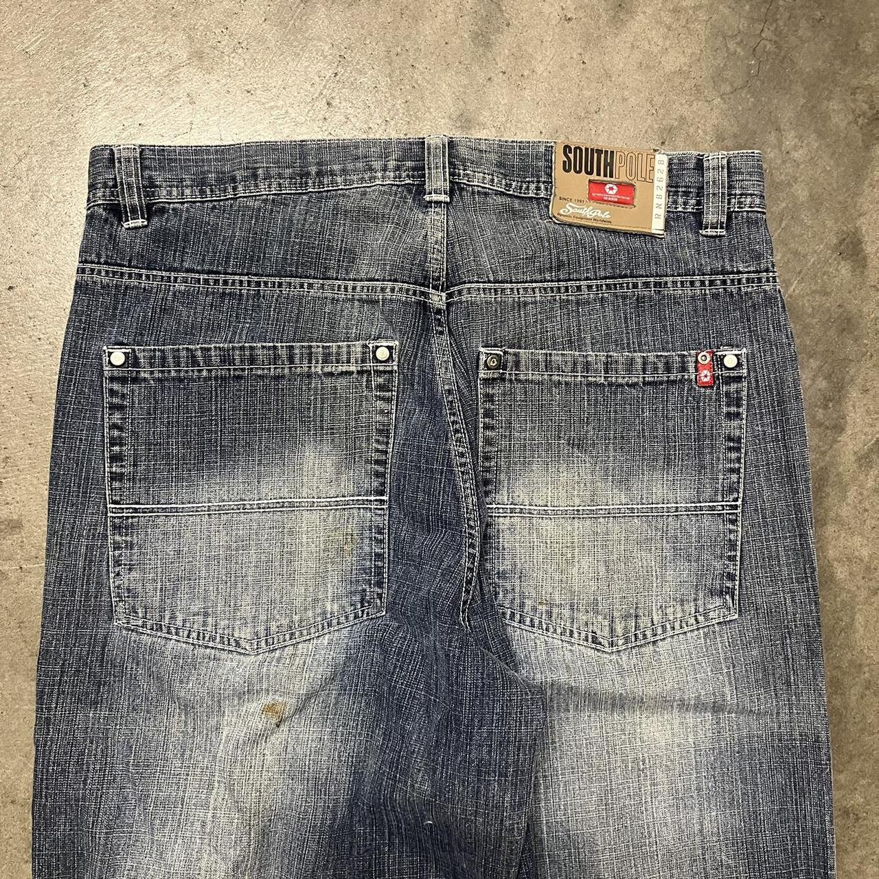blue wash baggy red tab southpole jeans A couple... - Depop