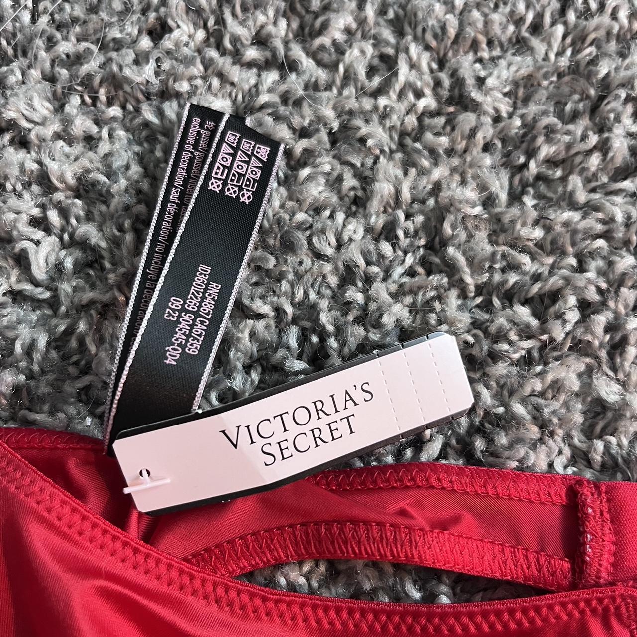 Crimson Red Victoria’s Secret Thong with Shine Chain... - Depop