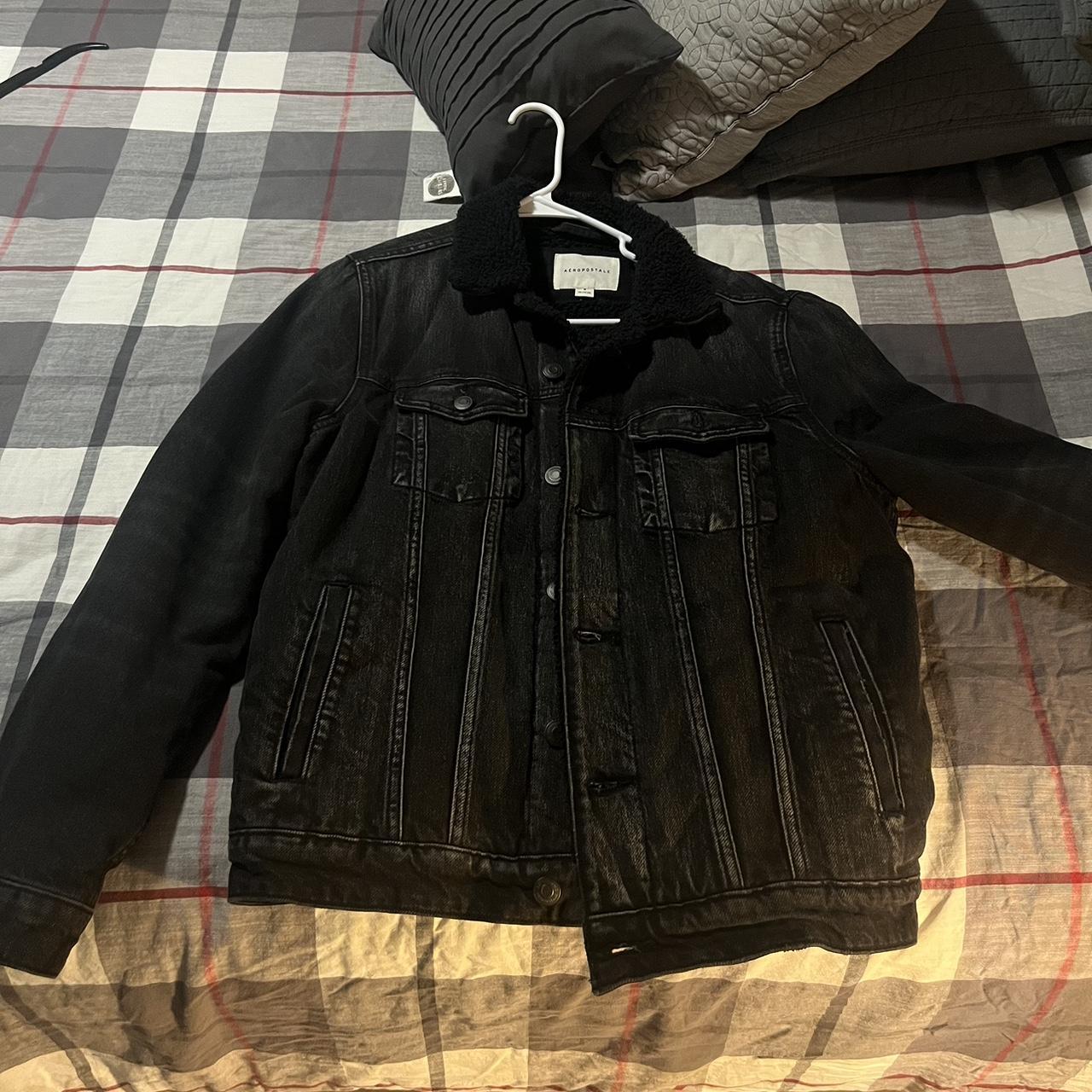 Jean jacket with fur inside - Depop