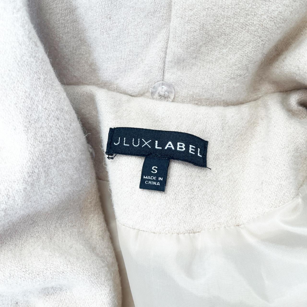JLUXLabel Women's Long Sleeve Trench Over Coat Cream... - Depop