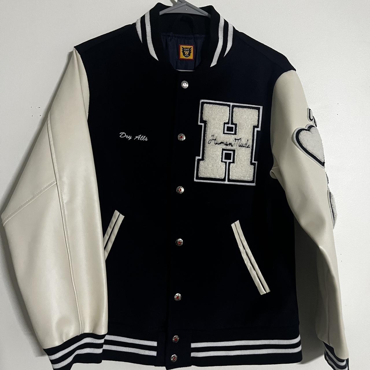 Human Made Mens Varsity Jacket - Depop