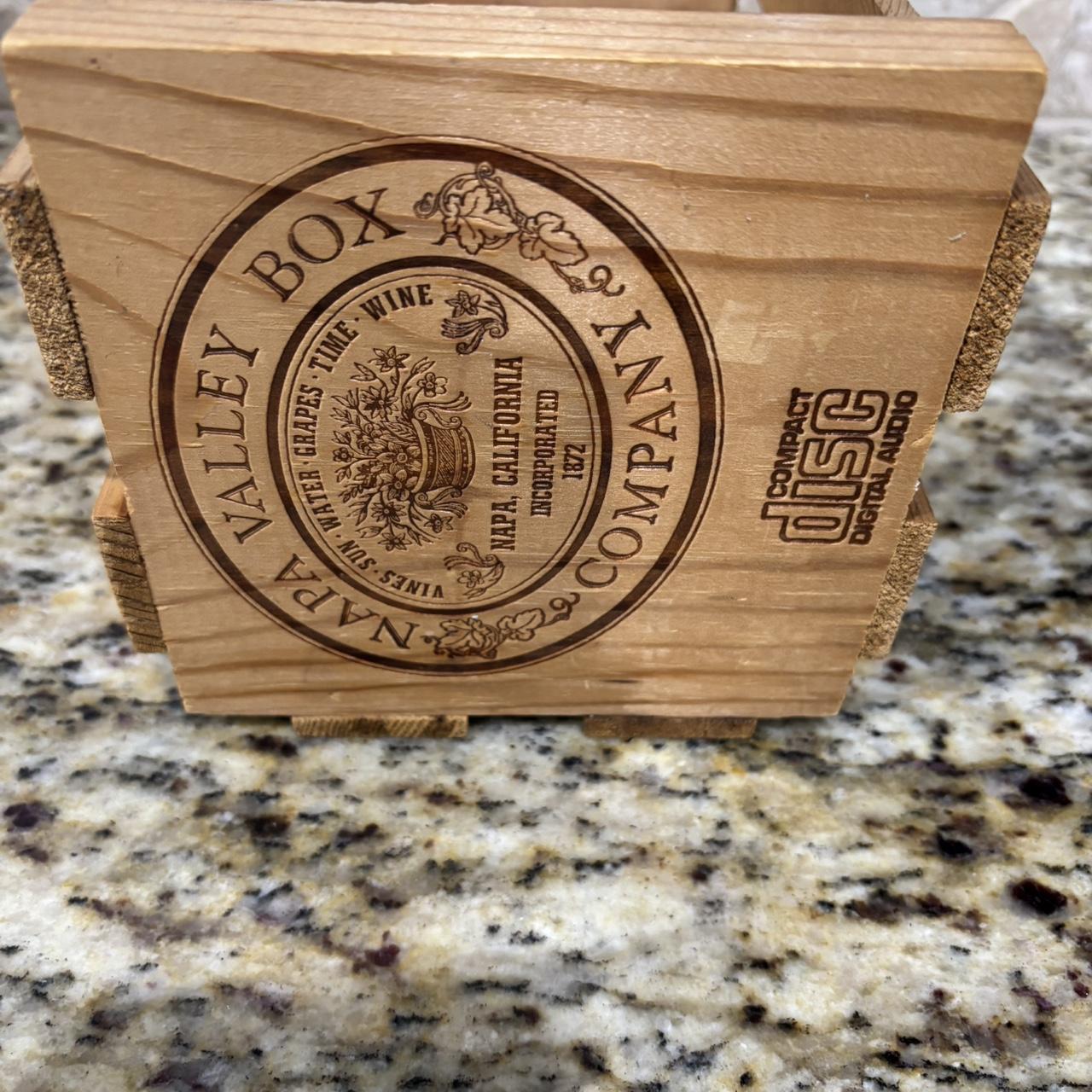 Napa Valley Box Company 20 CD Storage Wood Crate... | Depop