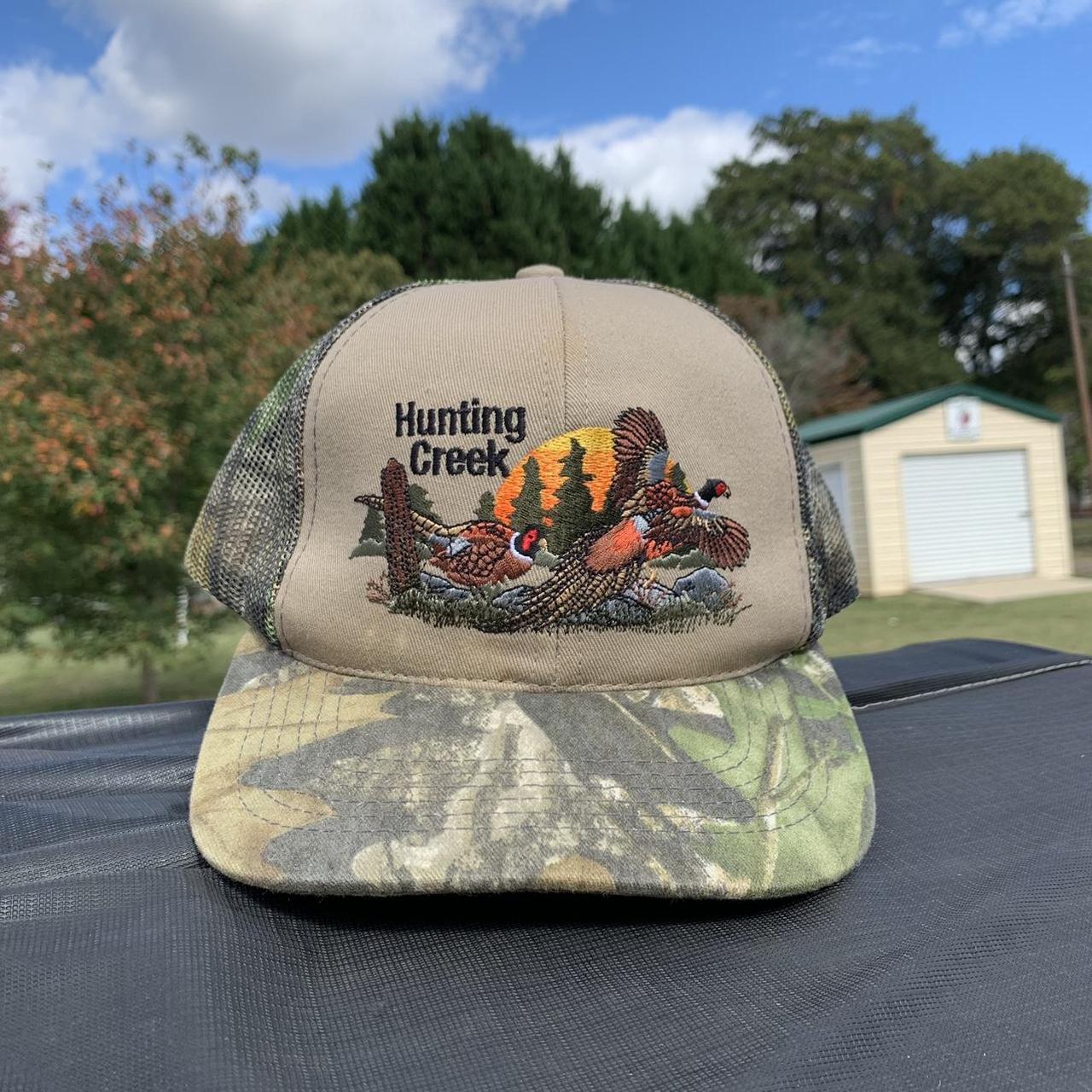 Vintage duck hunting Camo trucker mesh... - Depop